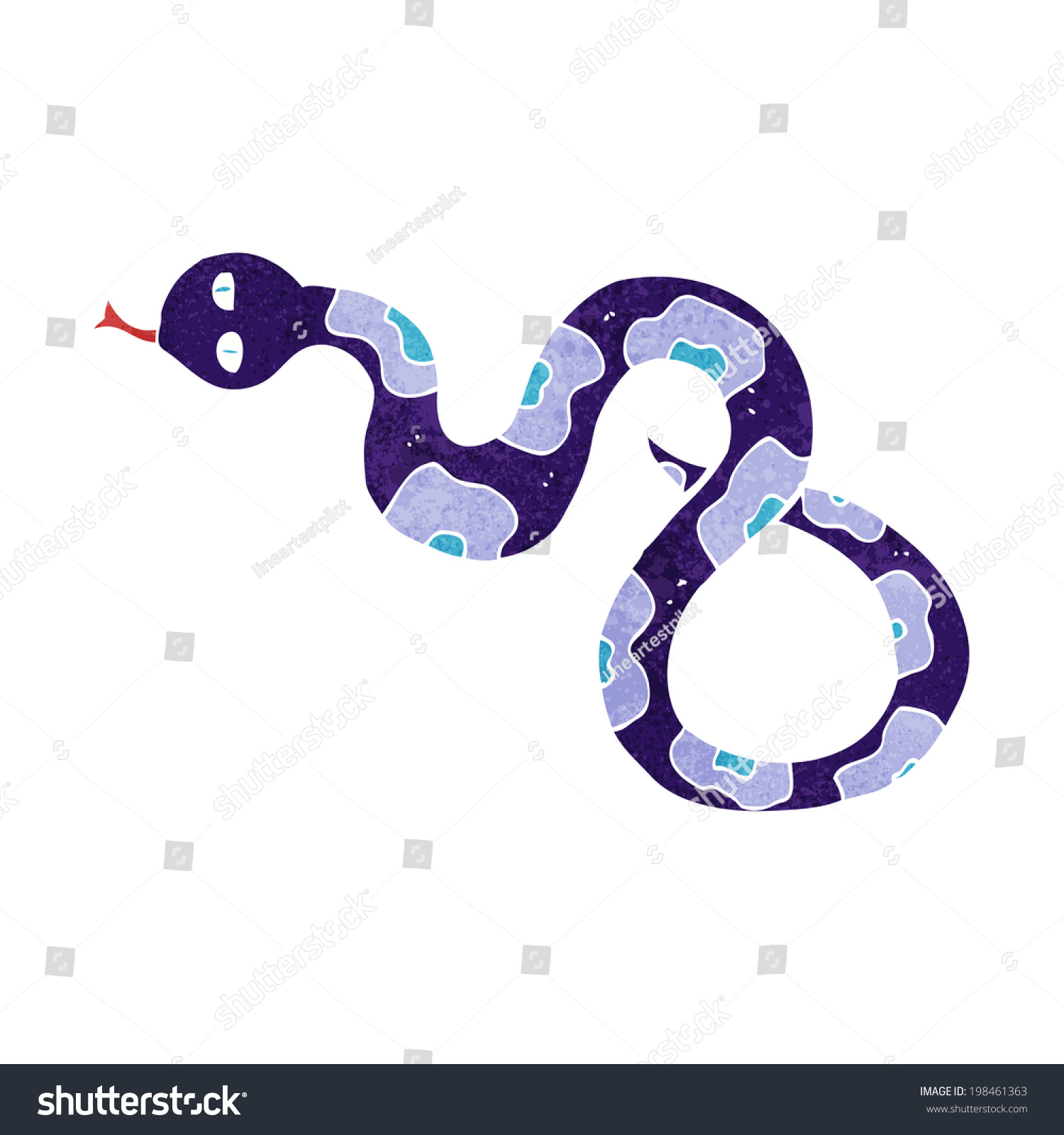 Cartoon Snake Stock Vector (Royalty Free) 198461363 | Shutterstock