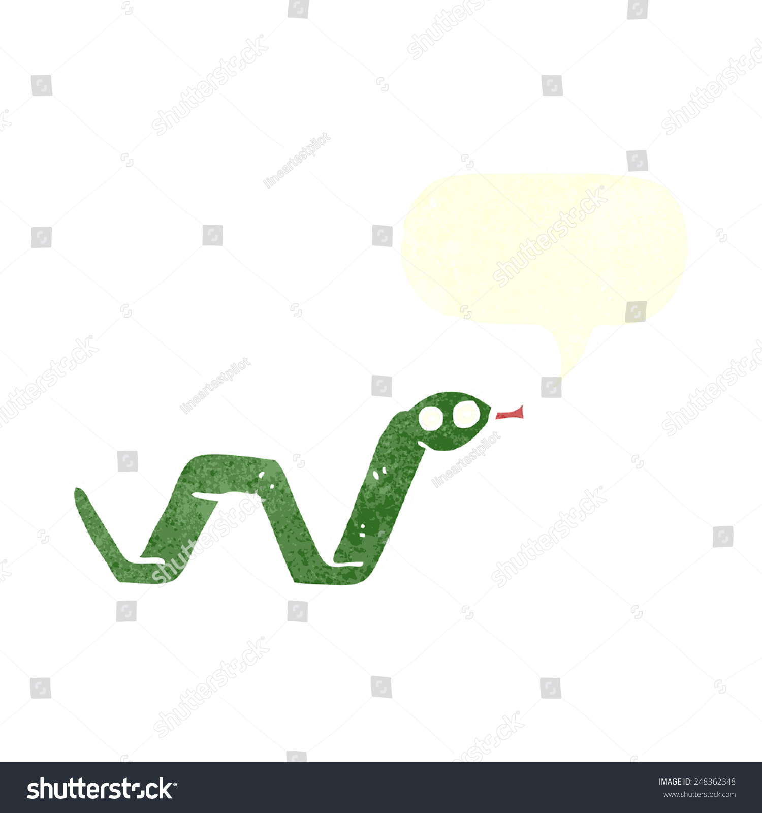 Cartoon Snake Symbol Stock Vector (Royalty Free) 248362348