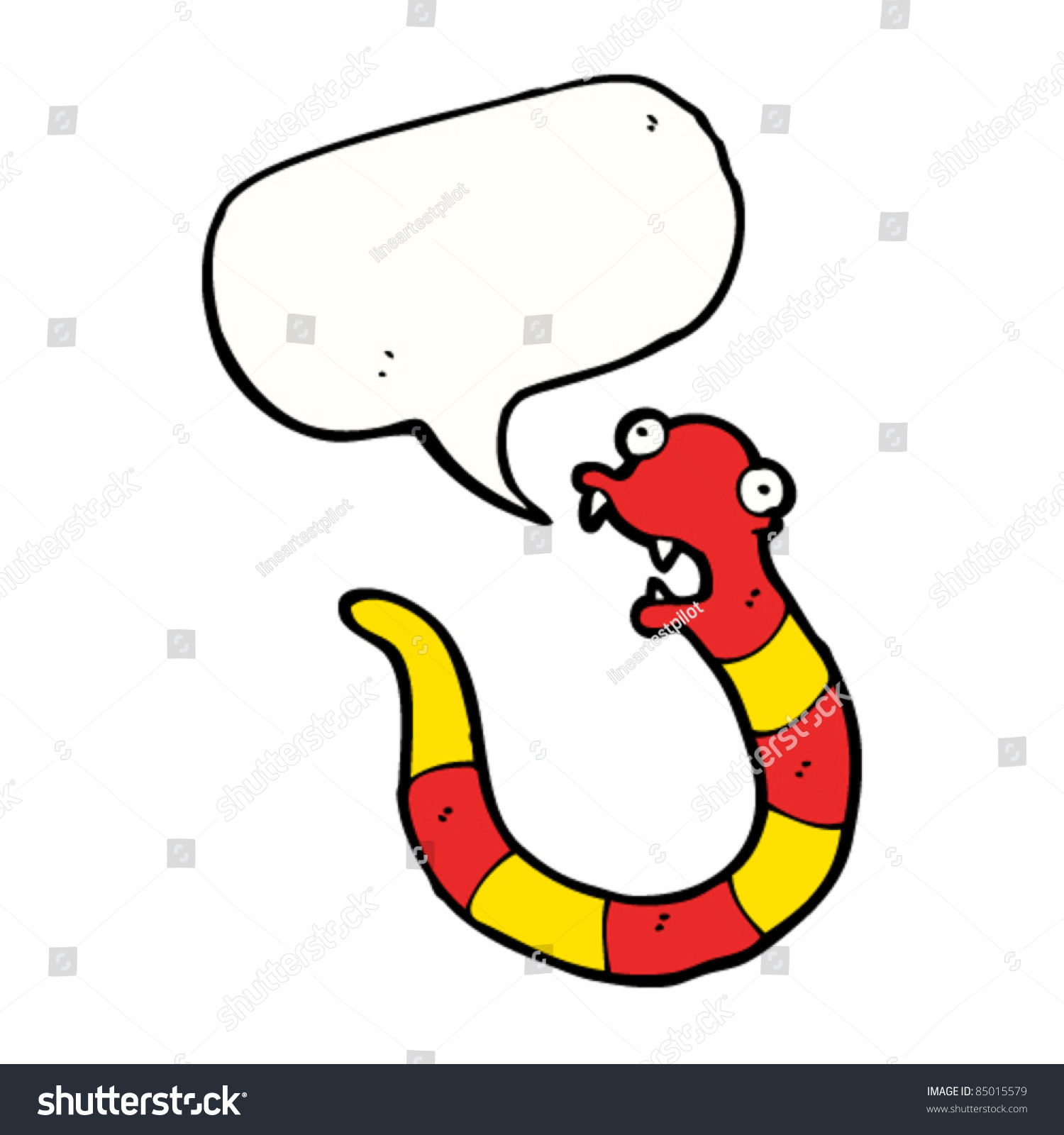 Cartoon Snake Talking Stock Vector (Royalty Free) 85015579 | Shutterstock