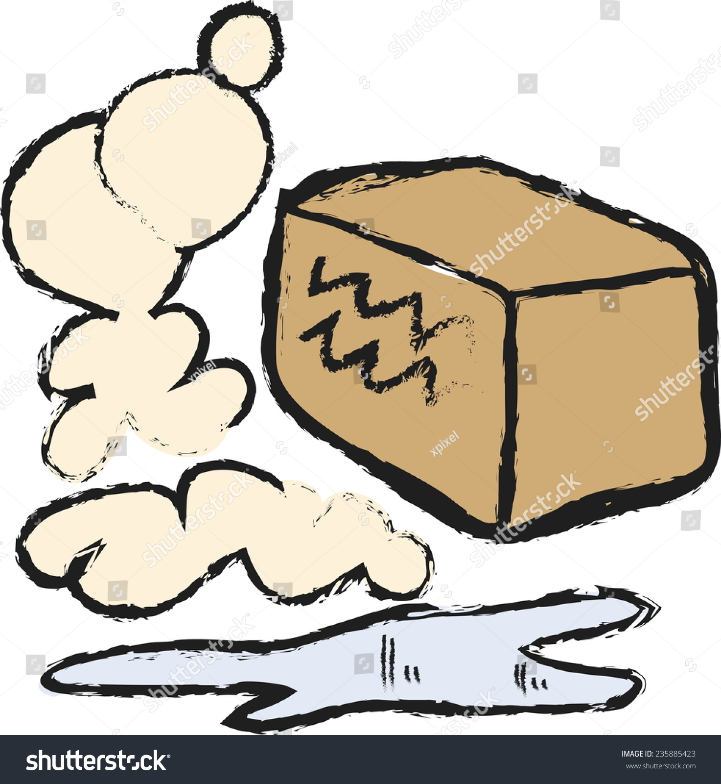 Cartoon Soap Suds Vector: vector de stock (libre de regalías) 235885423 ...