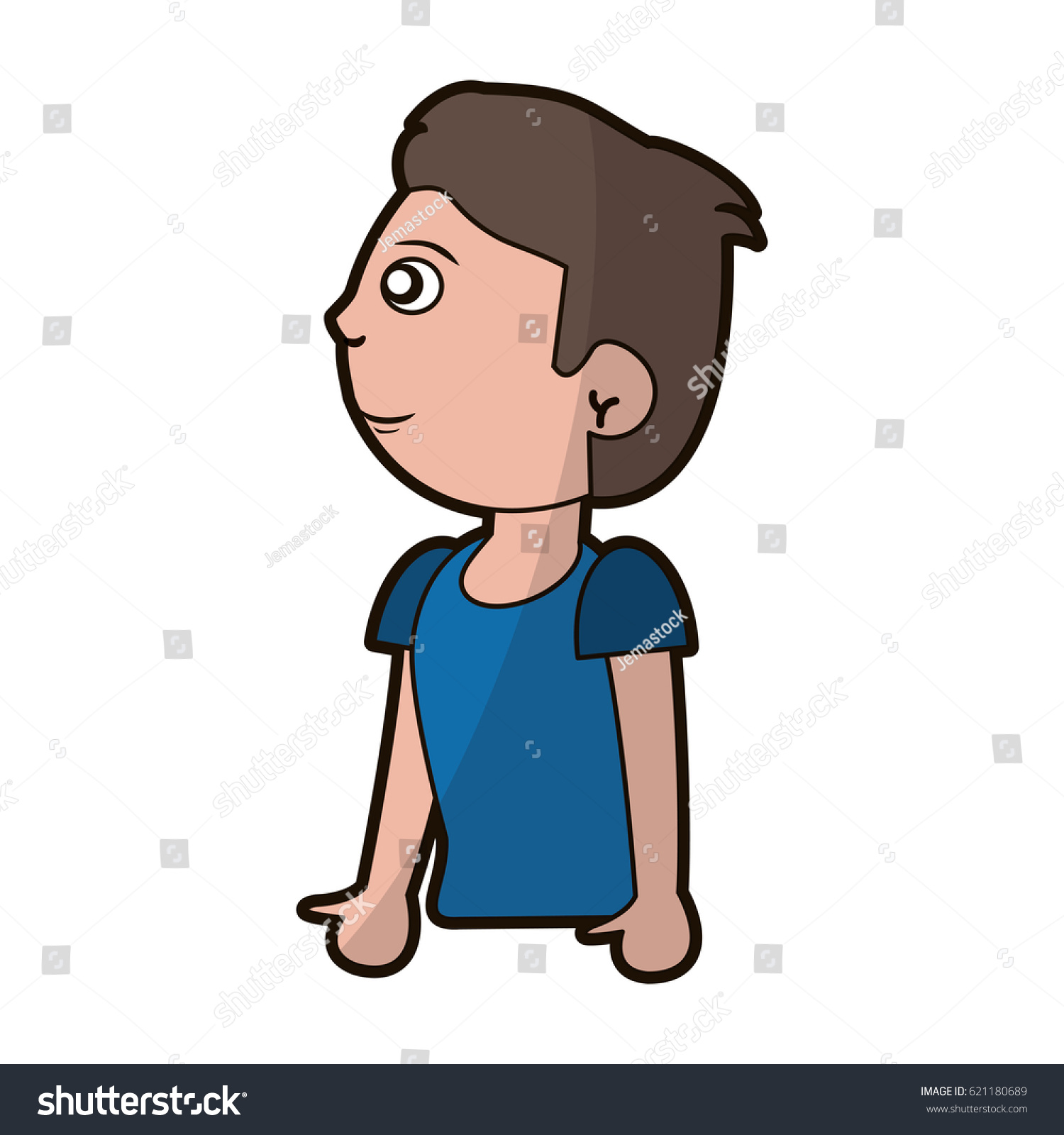 Cartoon Son Boy Character Stock Vector (Royalty Free) 621180689