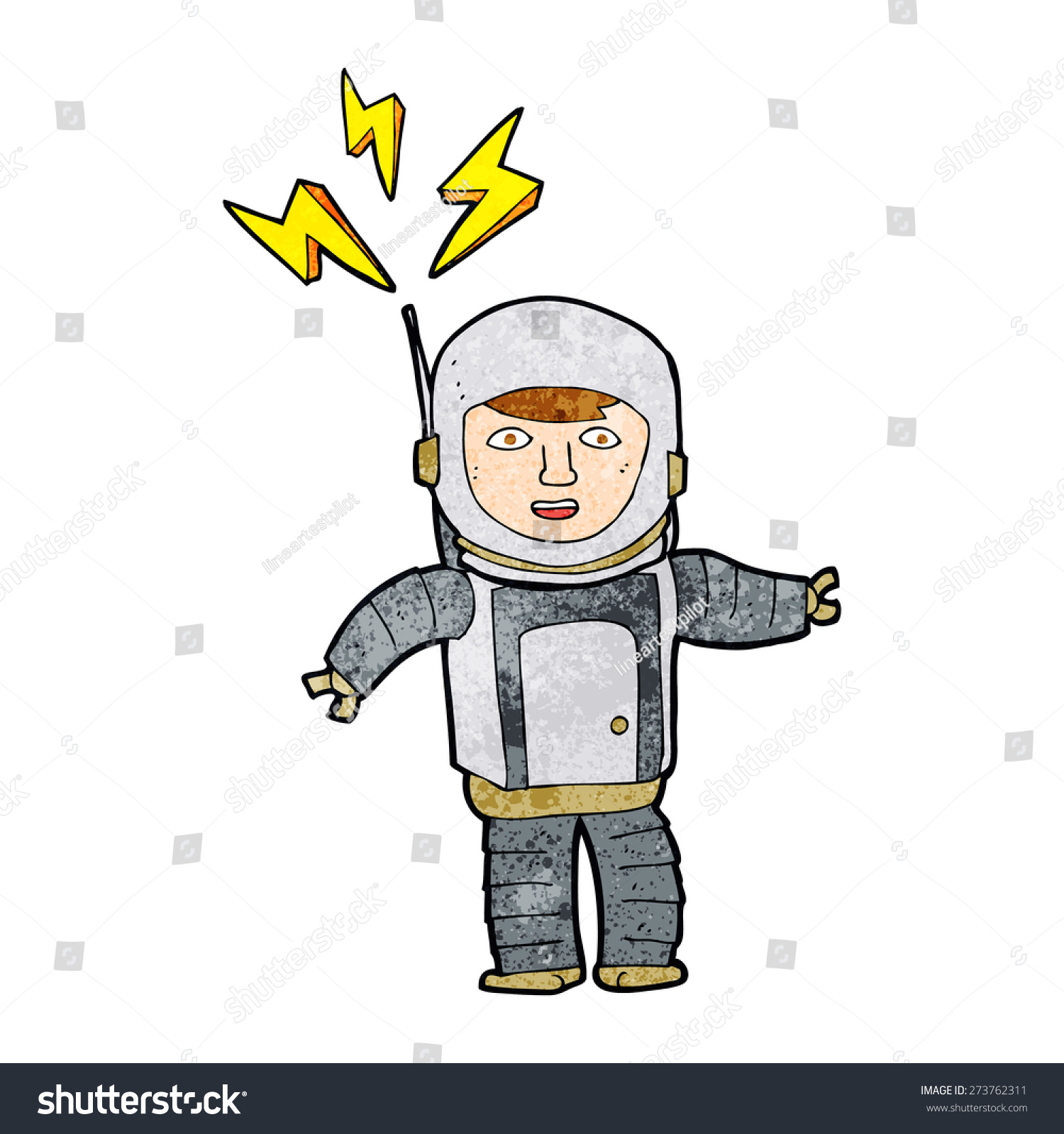 Cartoon Space Man Stock Vector (Royalty Free) 273762311