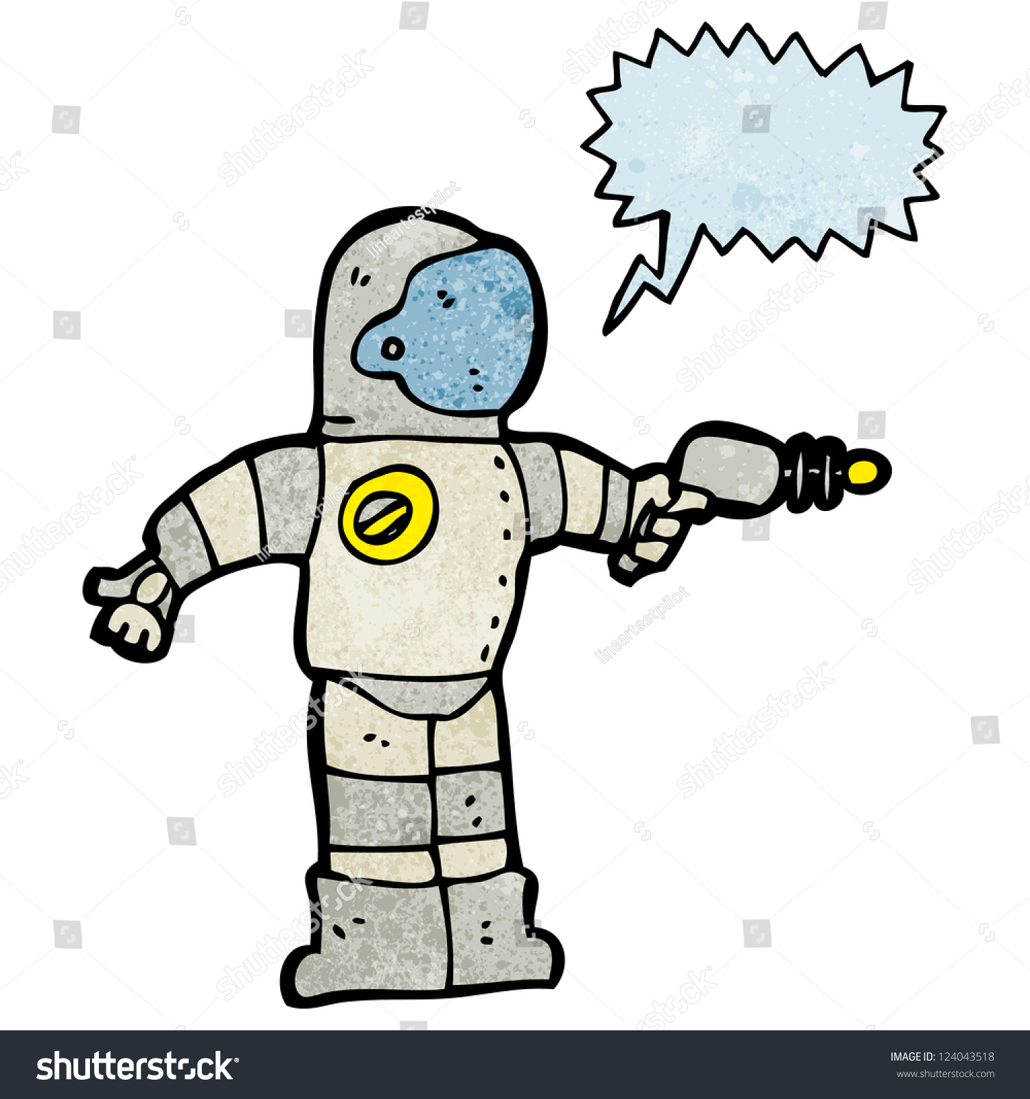 Cartoon Spaceman Stock Vector 124043518 - Shutterstock