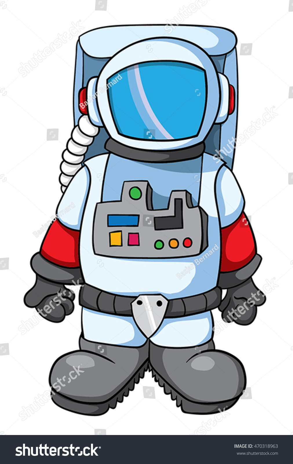 Cartoon Spaceman Stock Vector (Royalty Free) 470318963