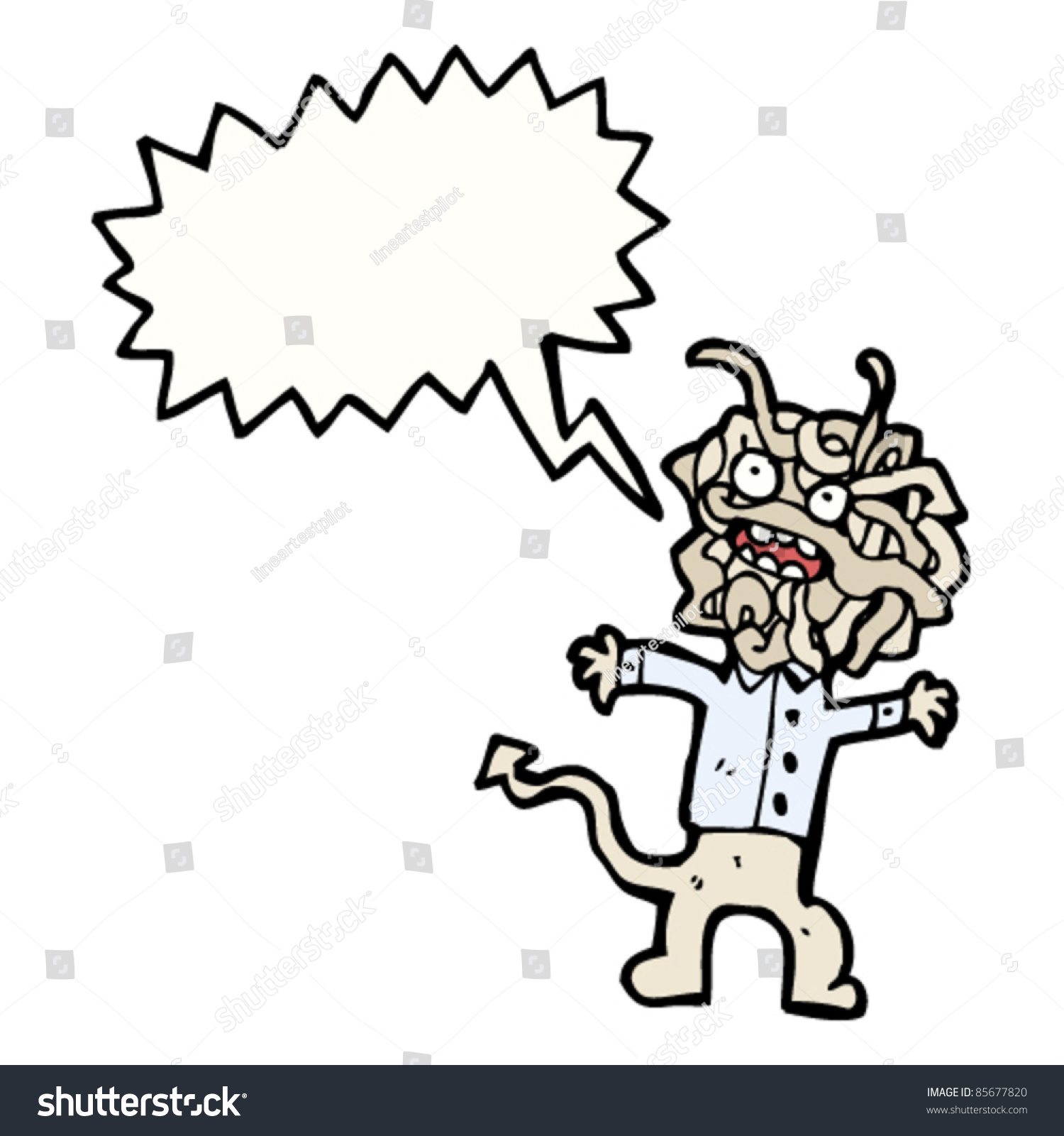 Cartoon Spaghetti Monster Stock Vector (Royalty Free) 85677820 ...