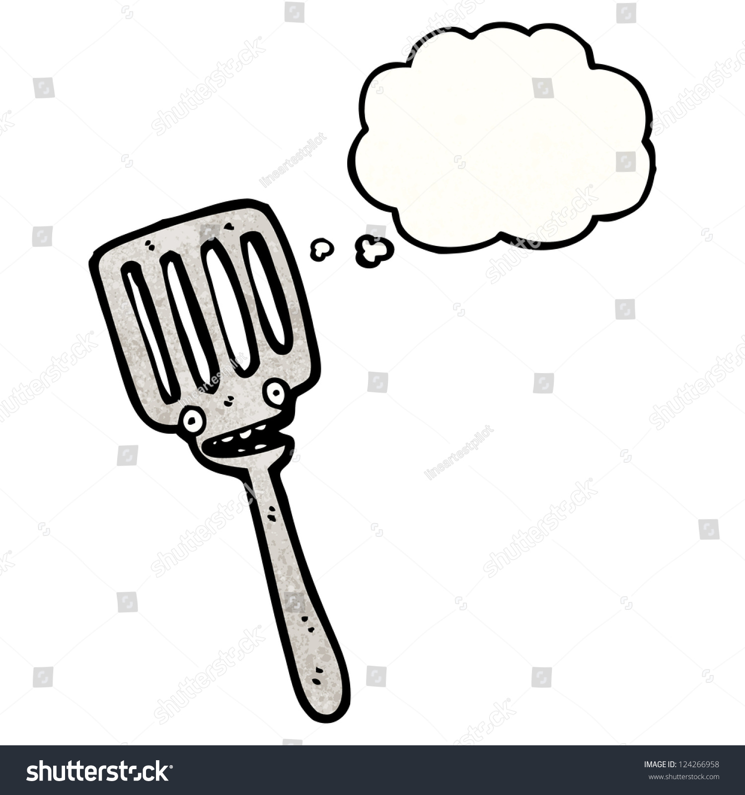 Cartoon Spatula Stock Vector (Royalty Free) 124266958 | Shutterstock