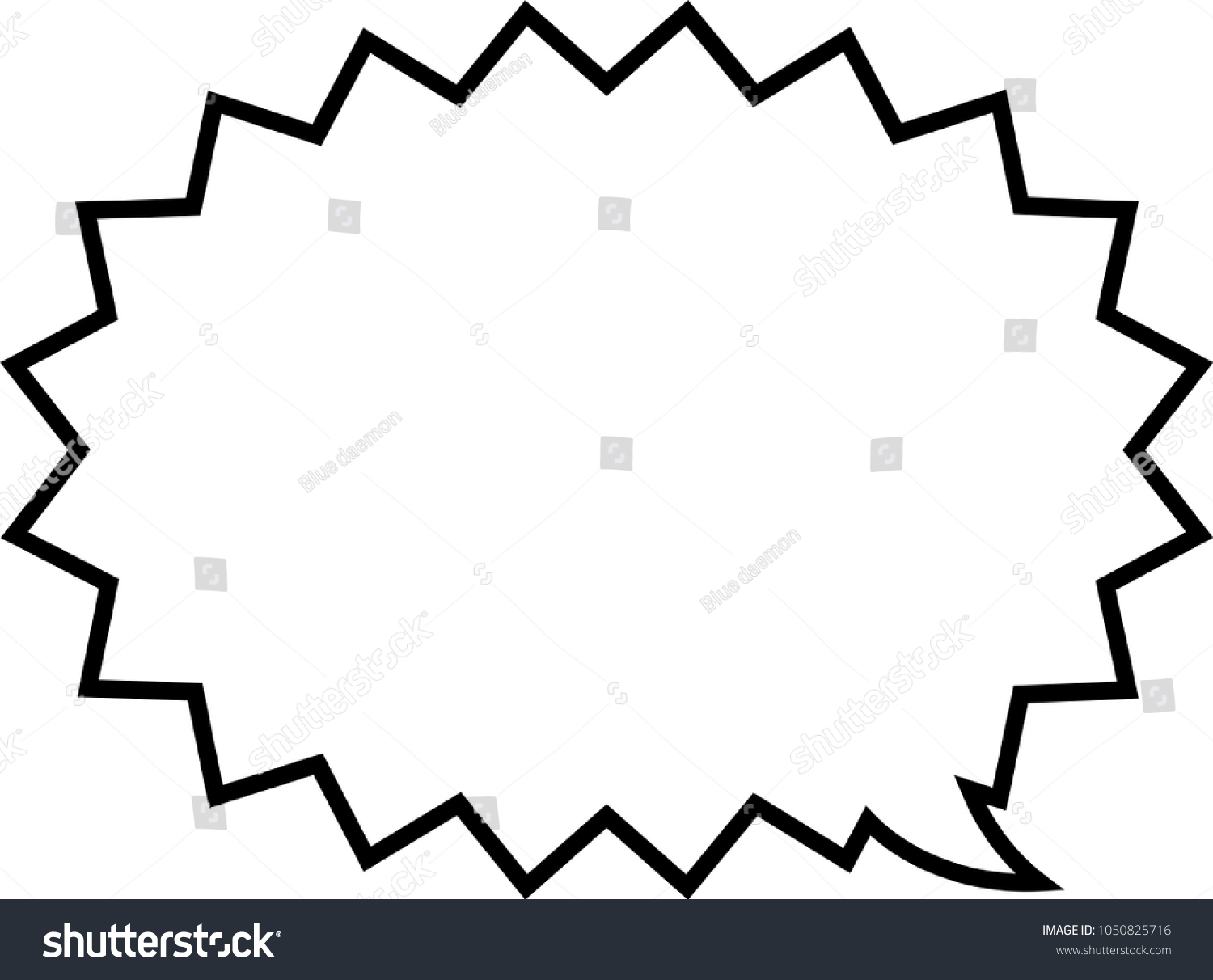 Cartoon Speech Balloon 12 Stock Vector (Royalty Free) 1050825716