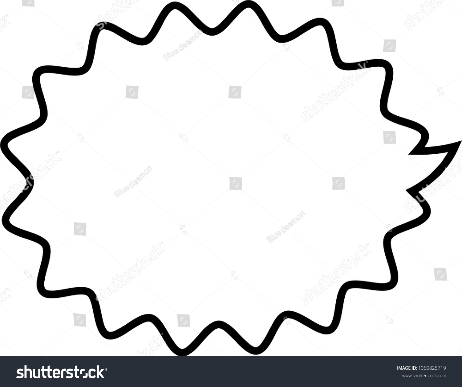 Cartoon Speech Balloon 10 Stock Vector (Royalty Free) 1050825719 ...