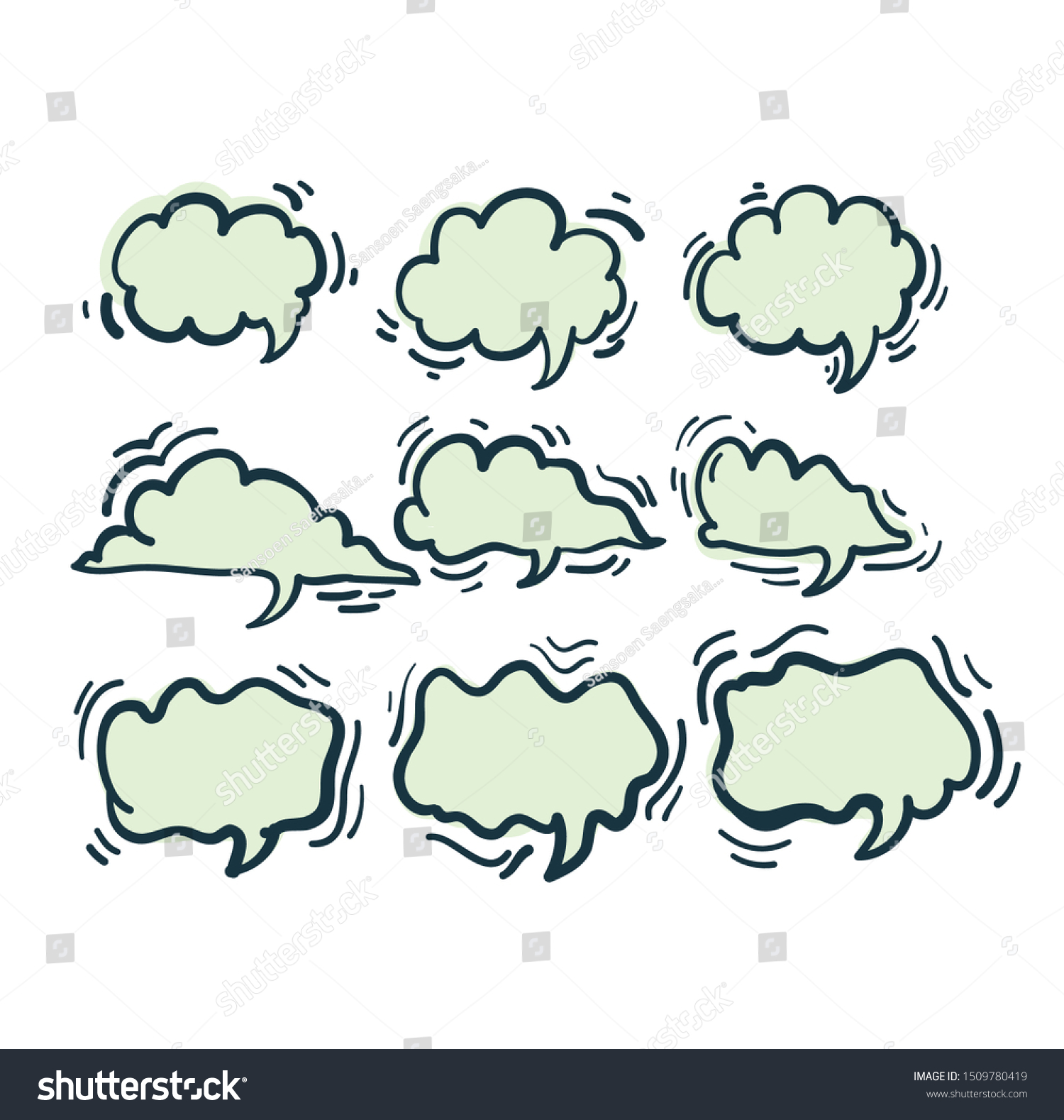 Cartoon Speech Box Vector Illustration Stock Vector (Royalty Free ...