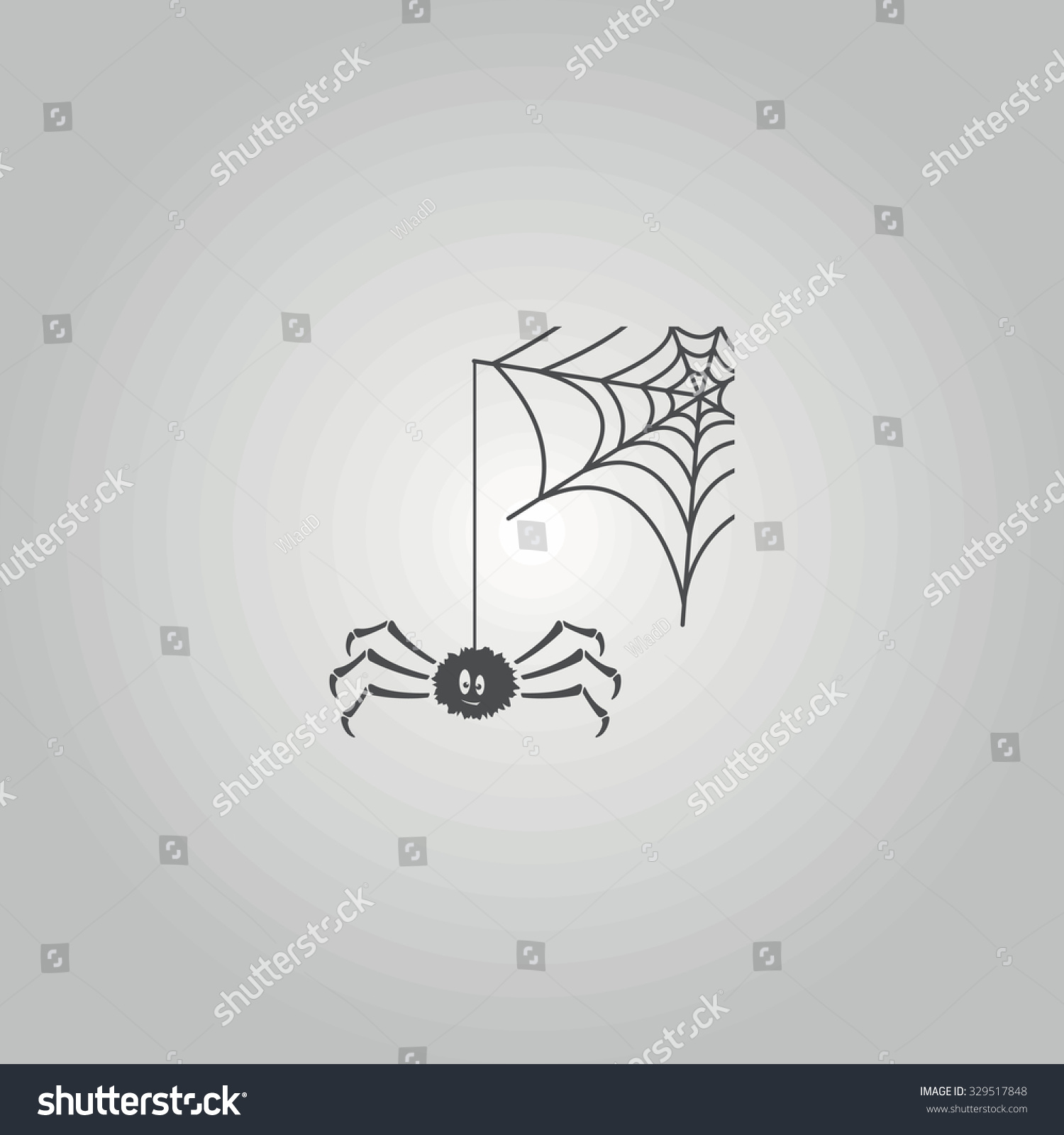 Cartoon Spider Web Stock Vector (Royalty Free) 329517848 | Shutterstock