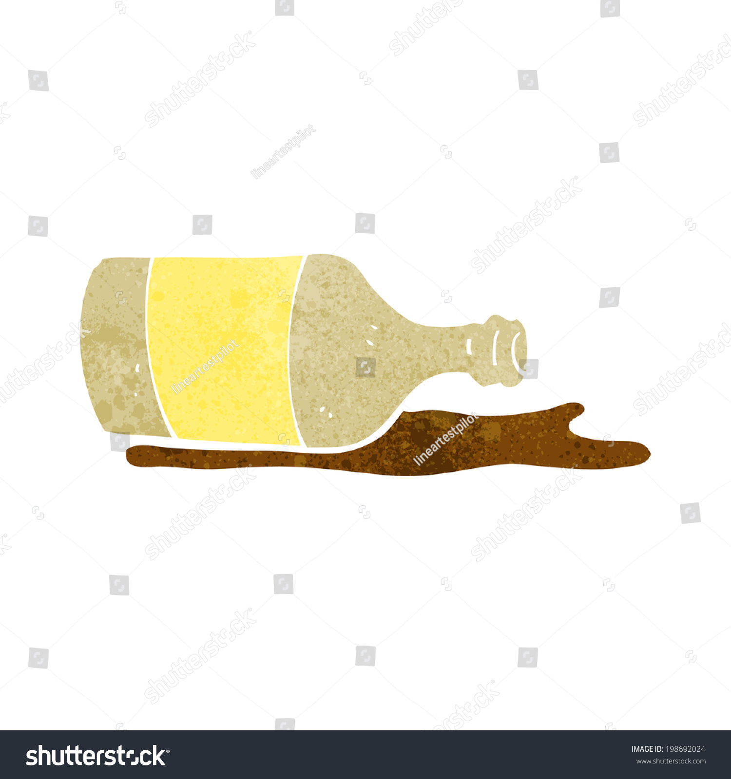 Cartoon Spilled Beer Stock Vector (Royalty Free) 198692024 | Shutterstock