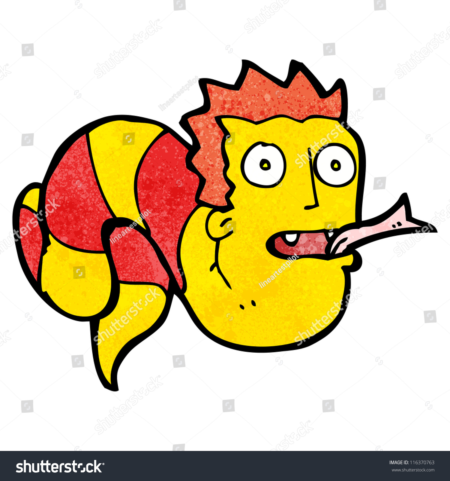 Cartoon Spooky Snake Stock Vector (Royalty Free) 116370763