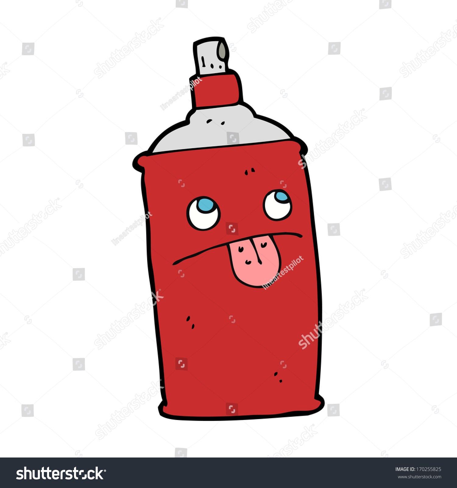 Cartoon Spray Can Stock Vector (Royalty Free) 170255825 | Shutterstock