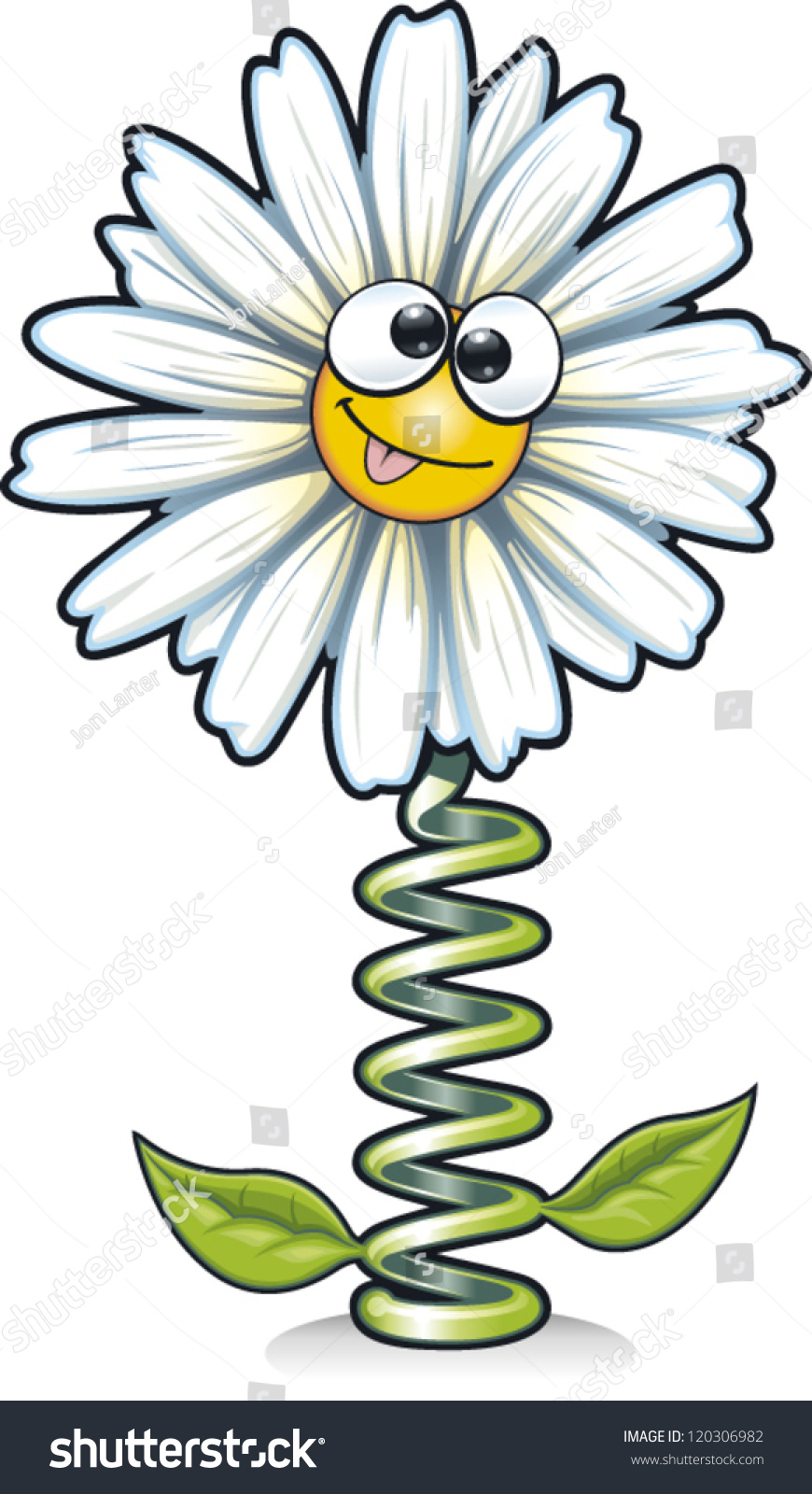 Cartoon Spring Flower Stock Vector 120306982 - Shutterstock