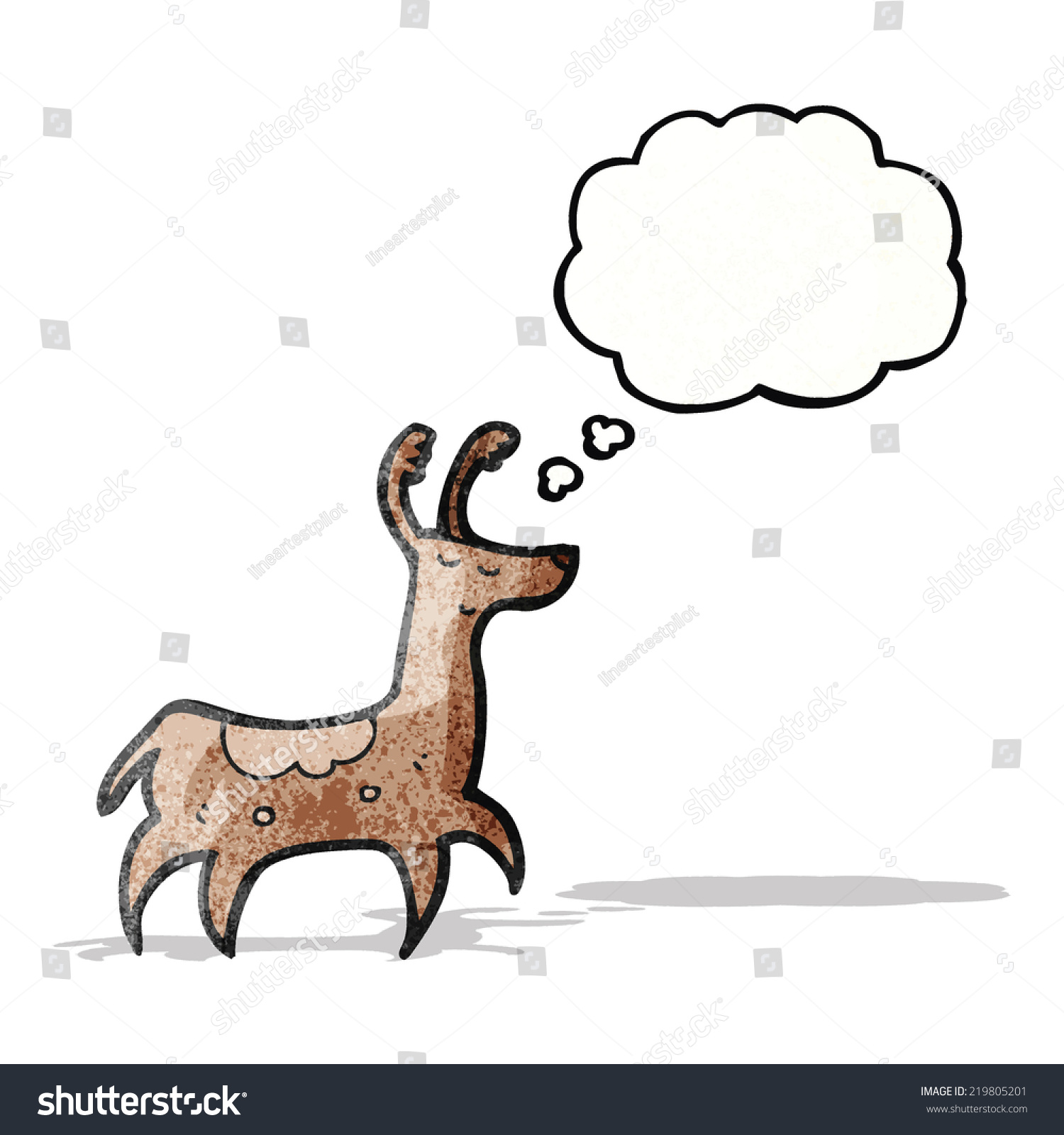 Cartoon Stag Stock Vector (Royalty Free) 219805201 | Shutterstock