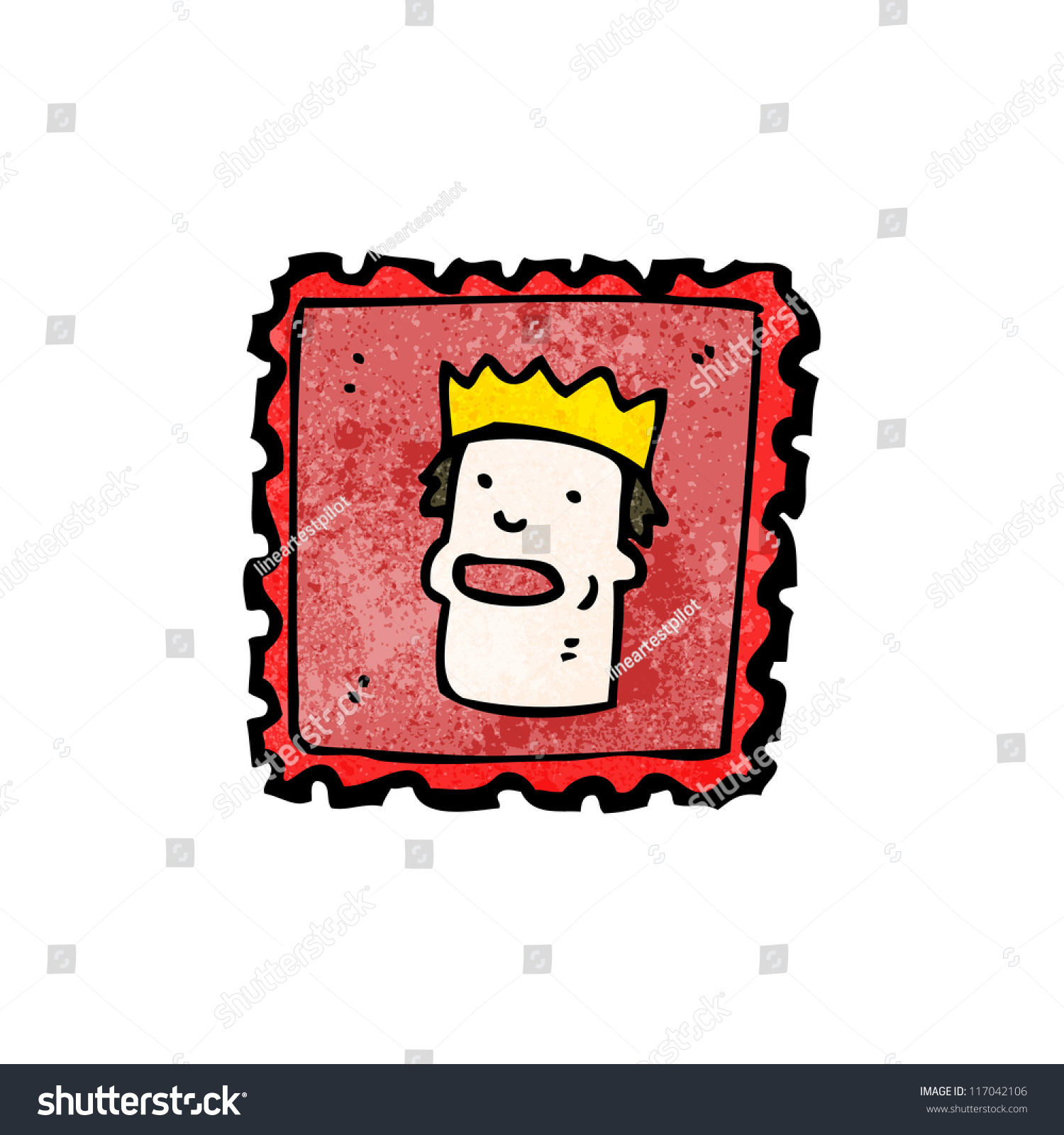 Cartoon Stamp Stock Vector (Royalty Free) 117042106 | Shutterstock