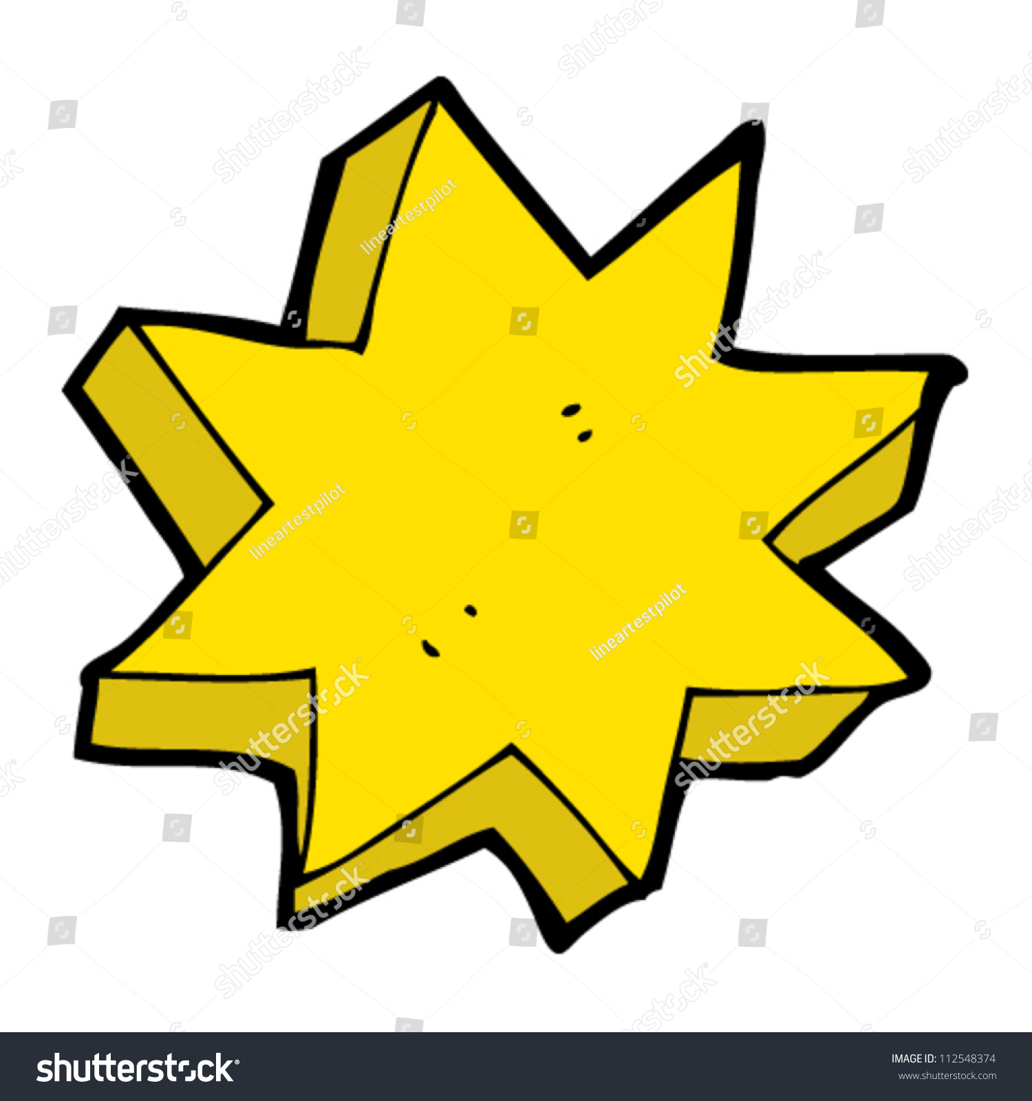 Cartoon Star Stock Vector (Royalty Free) 112548374 | Shutterstock