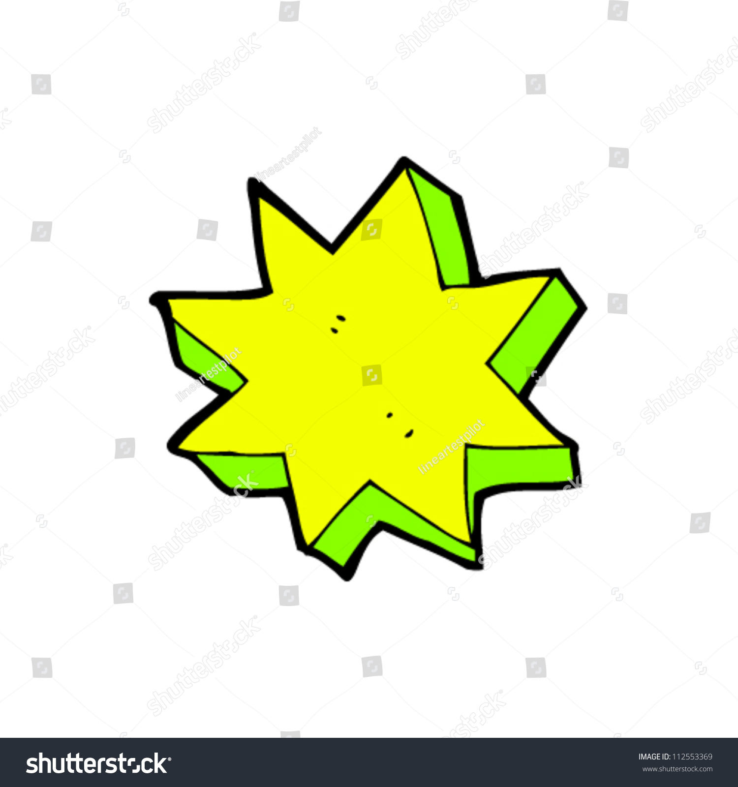 Cartoon Star Stock Vector (Royalty Free) 112553369 | Shutterstock