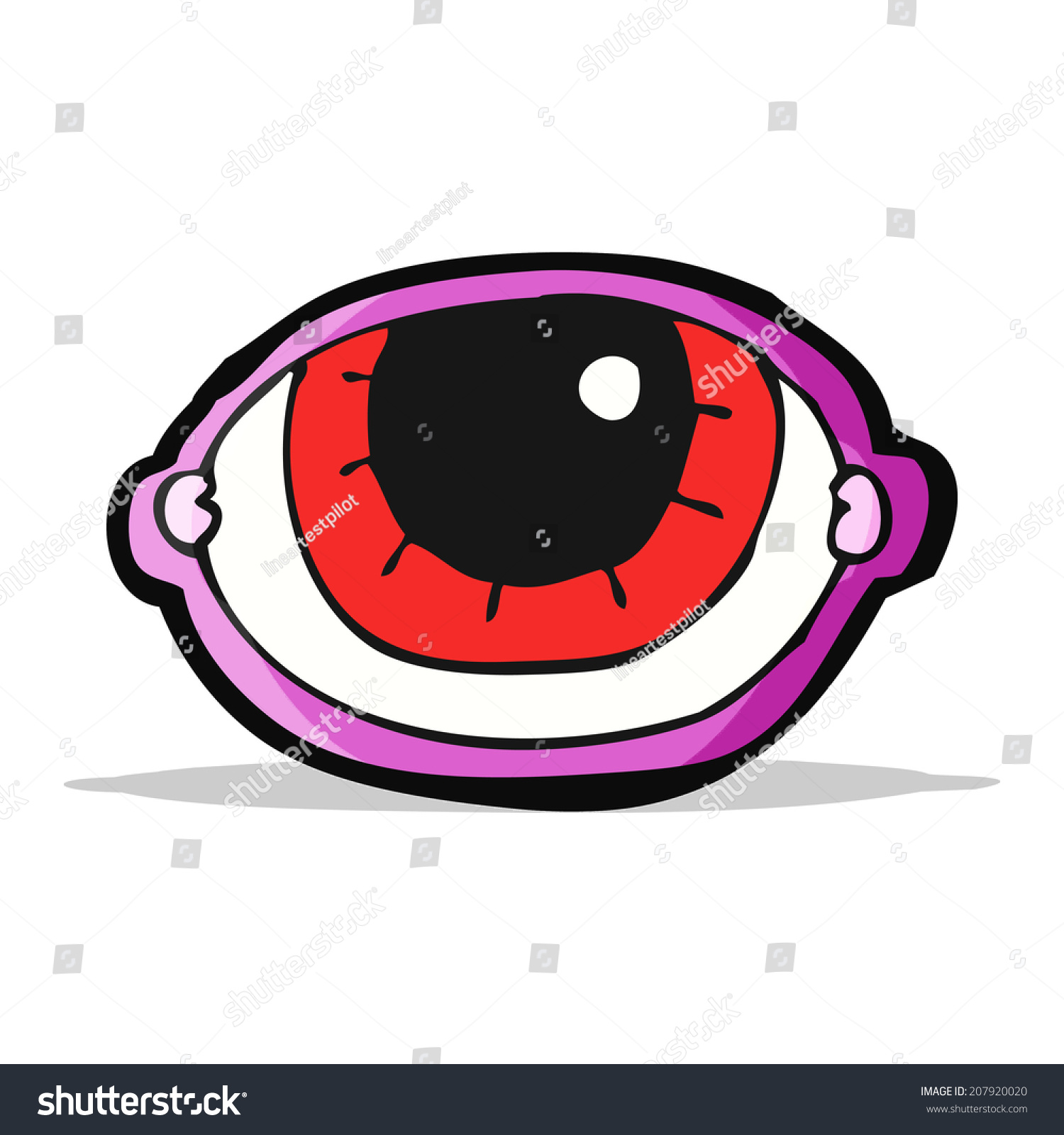 Cartoon Staring Eye Stock Vector (Royalty Free) 207920020