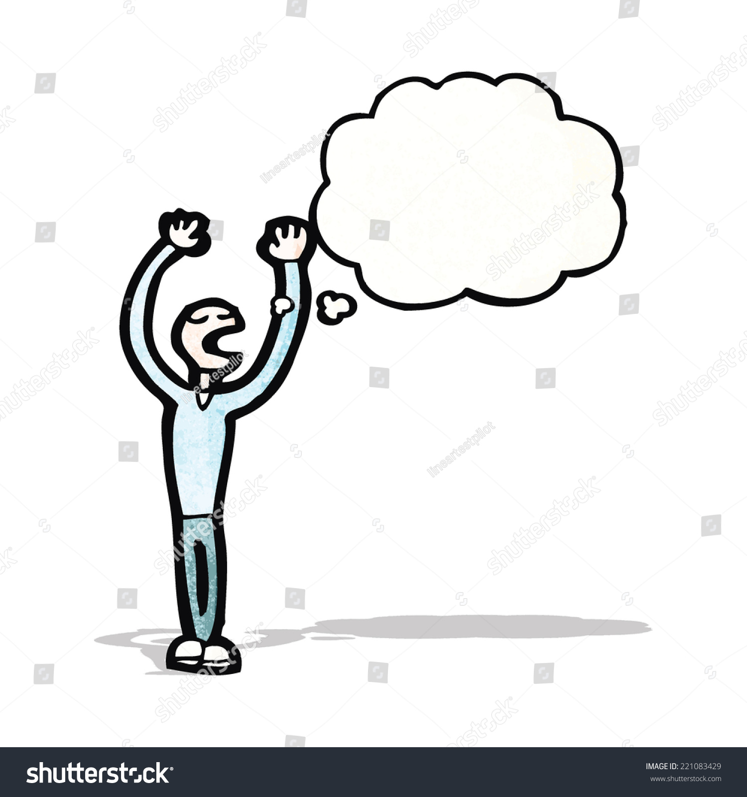 Cartoon Stick Man Stock Vector (Royalty Free) 221083429