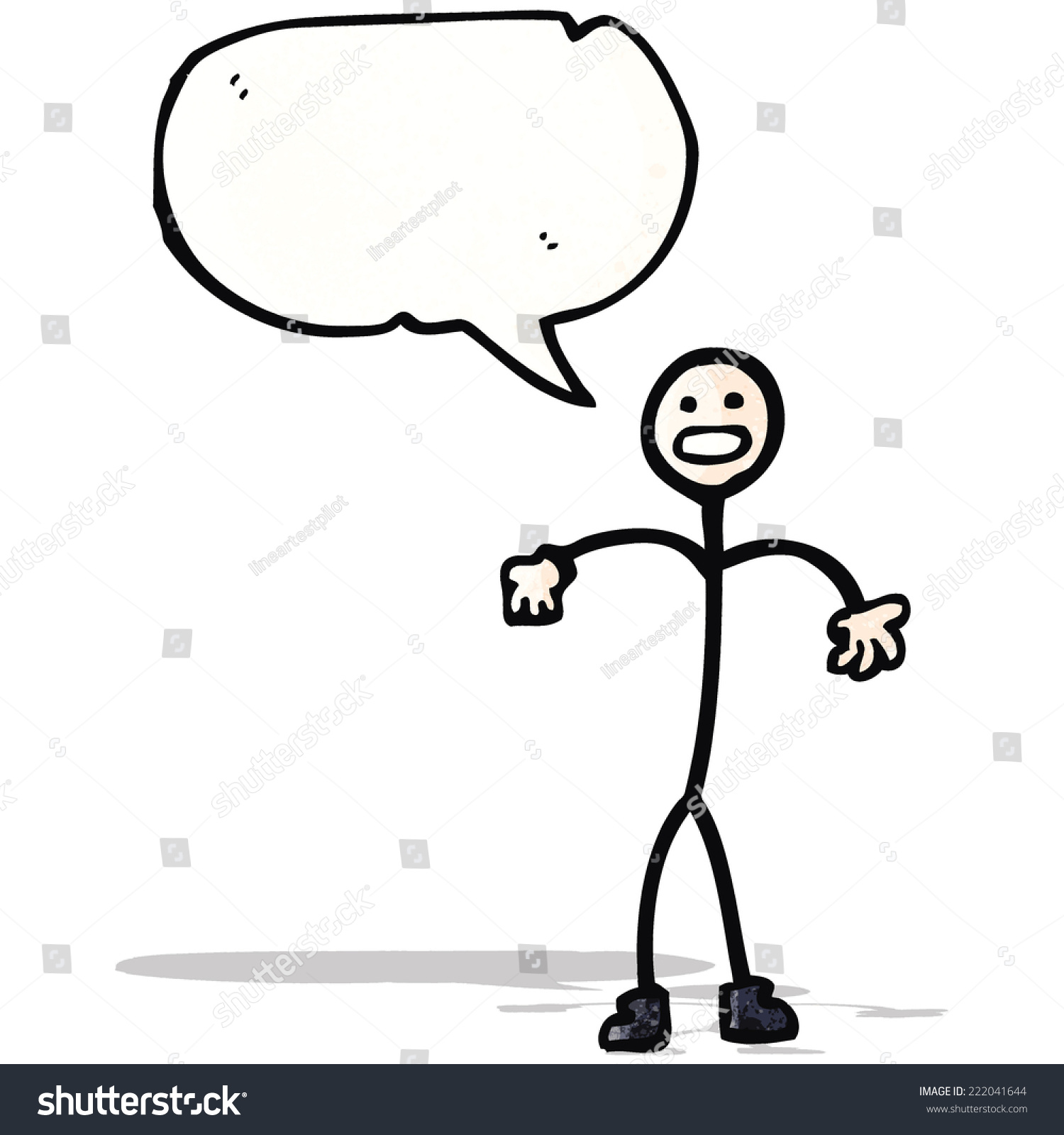 hombre con garrote de dibujos animados: vector de stock (libre de ...
