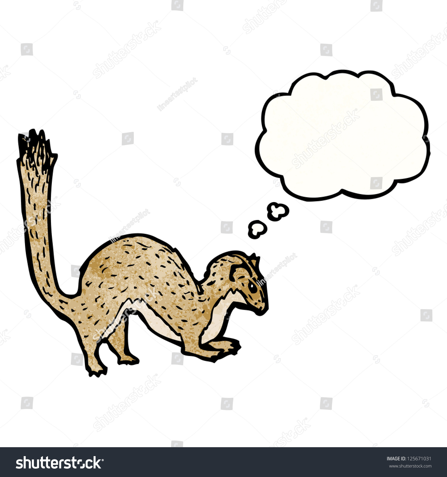 Cartoon Stoat Stock Vector (Royalty Free) 125671031 | Shutterstock