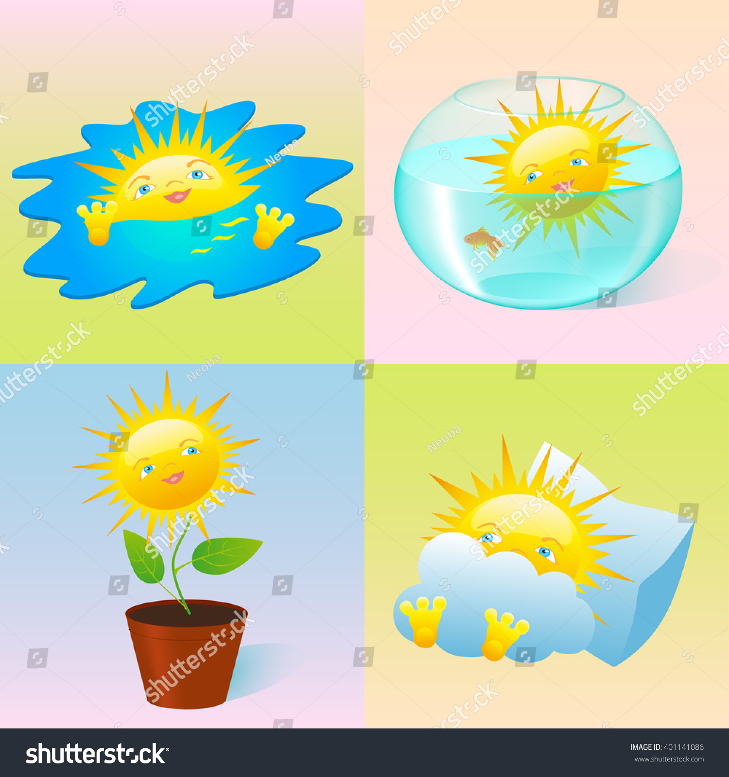 Cartoon Sun Vector Character: Vector có sẵn (miễn phí bản quyền ...