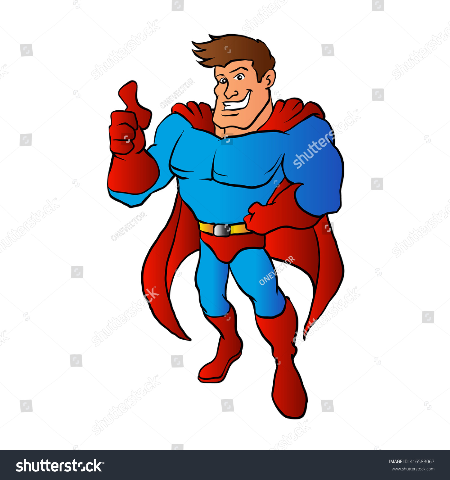 Cartoon Superhero Stock Vector 416583067 : Shutterstock