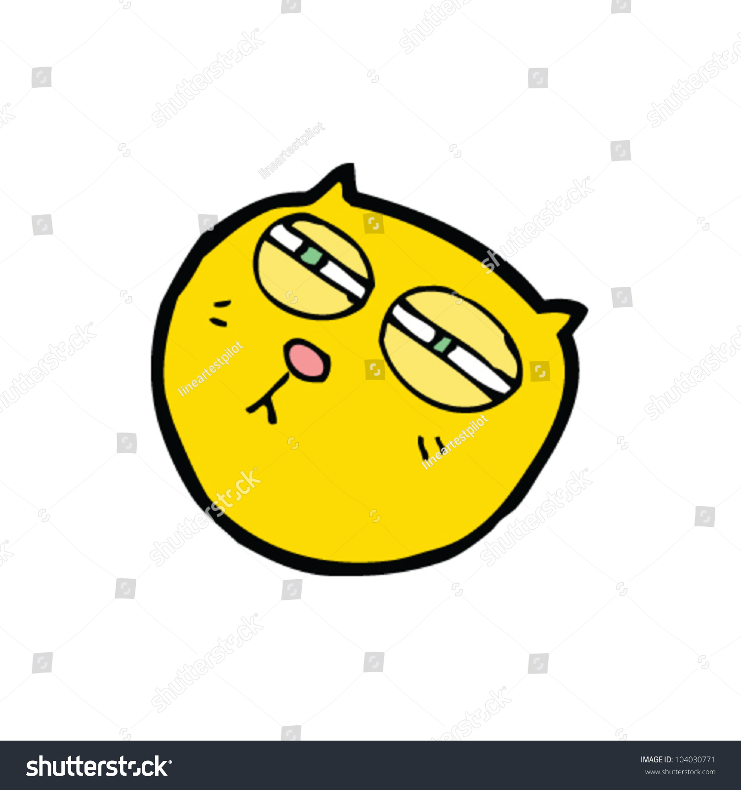Suspicious Face Cartoon