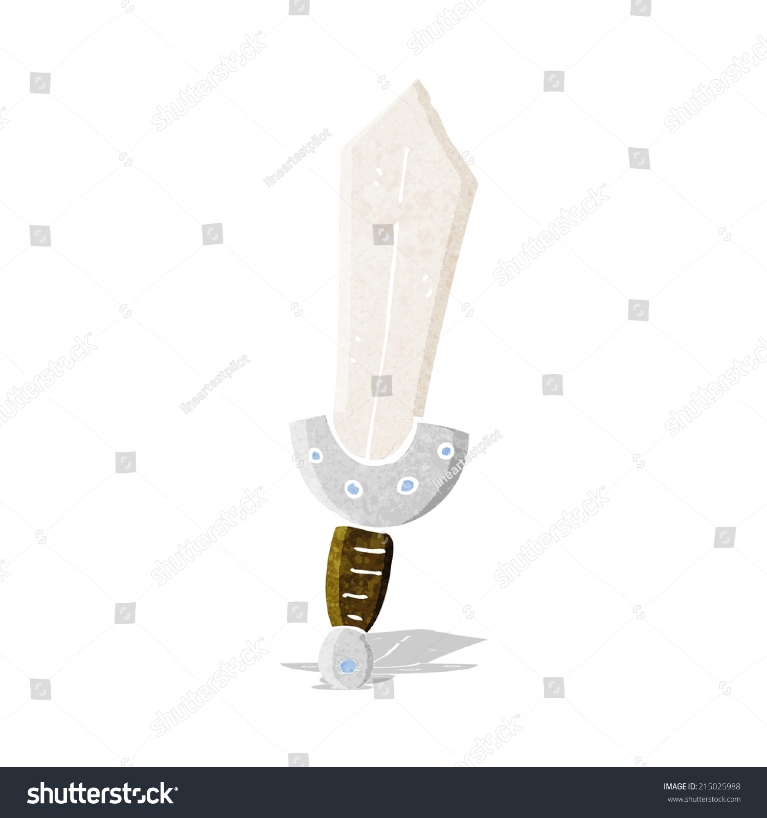 Cartoon Sword Stock Vector (Royalty Free) 215025988 | Shutterstock