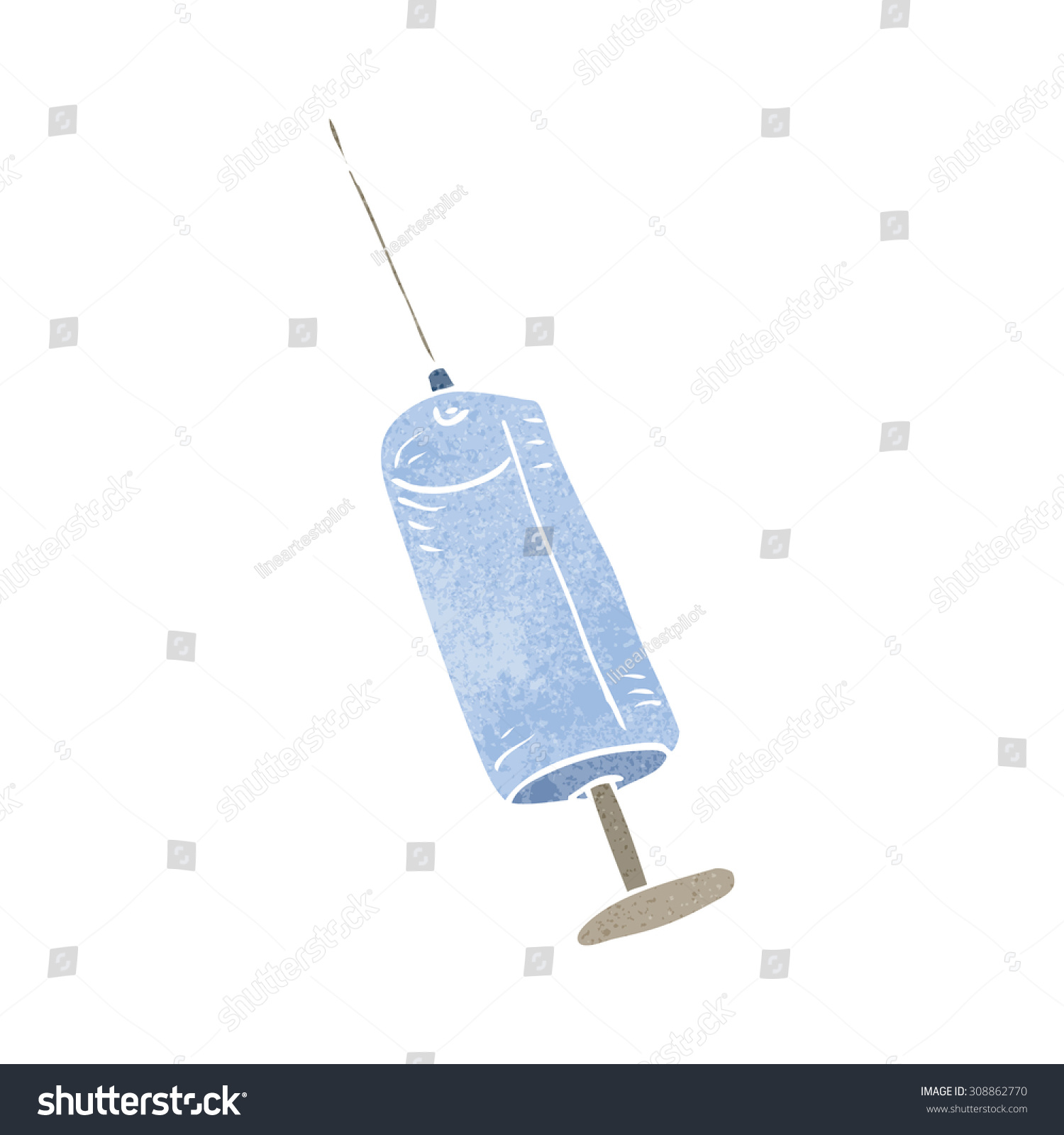 Cartoon Syringe Stock Vector (Royalty Free) 308862770