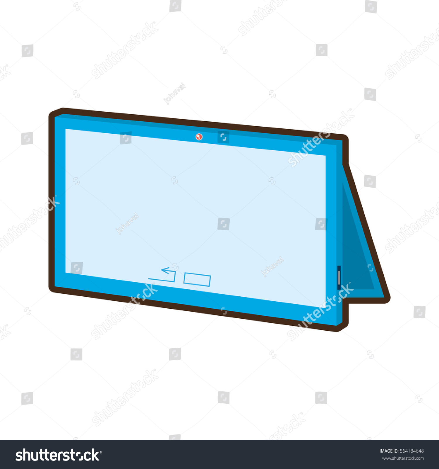 Cartoon Tablet Connection Technology Mobile Vector Stock Vector ...
