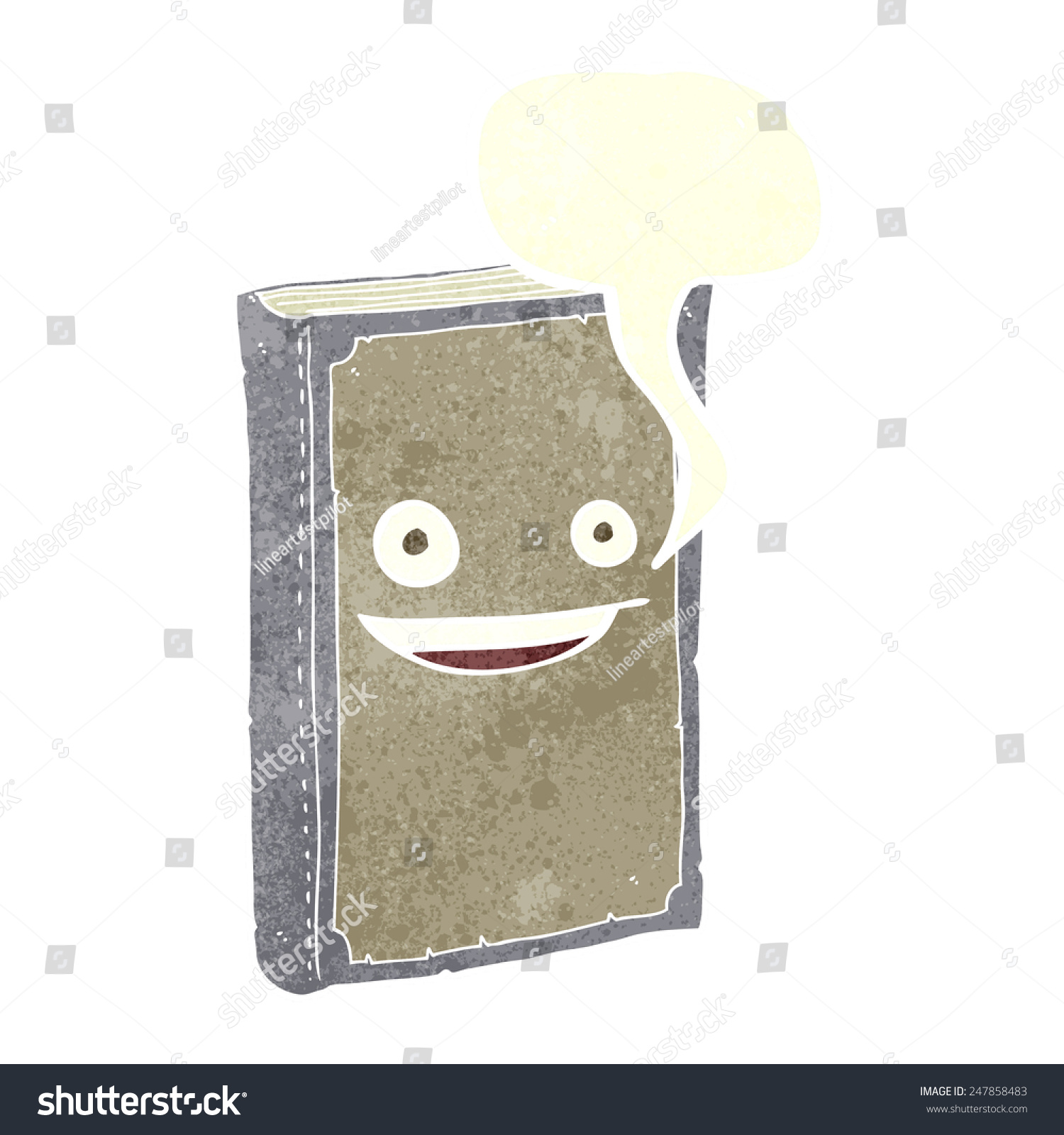 Cartoon Talking Book Stock Vector (Royalty Free) 247858483