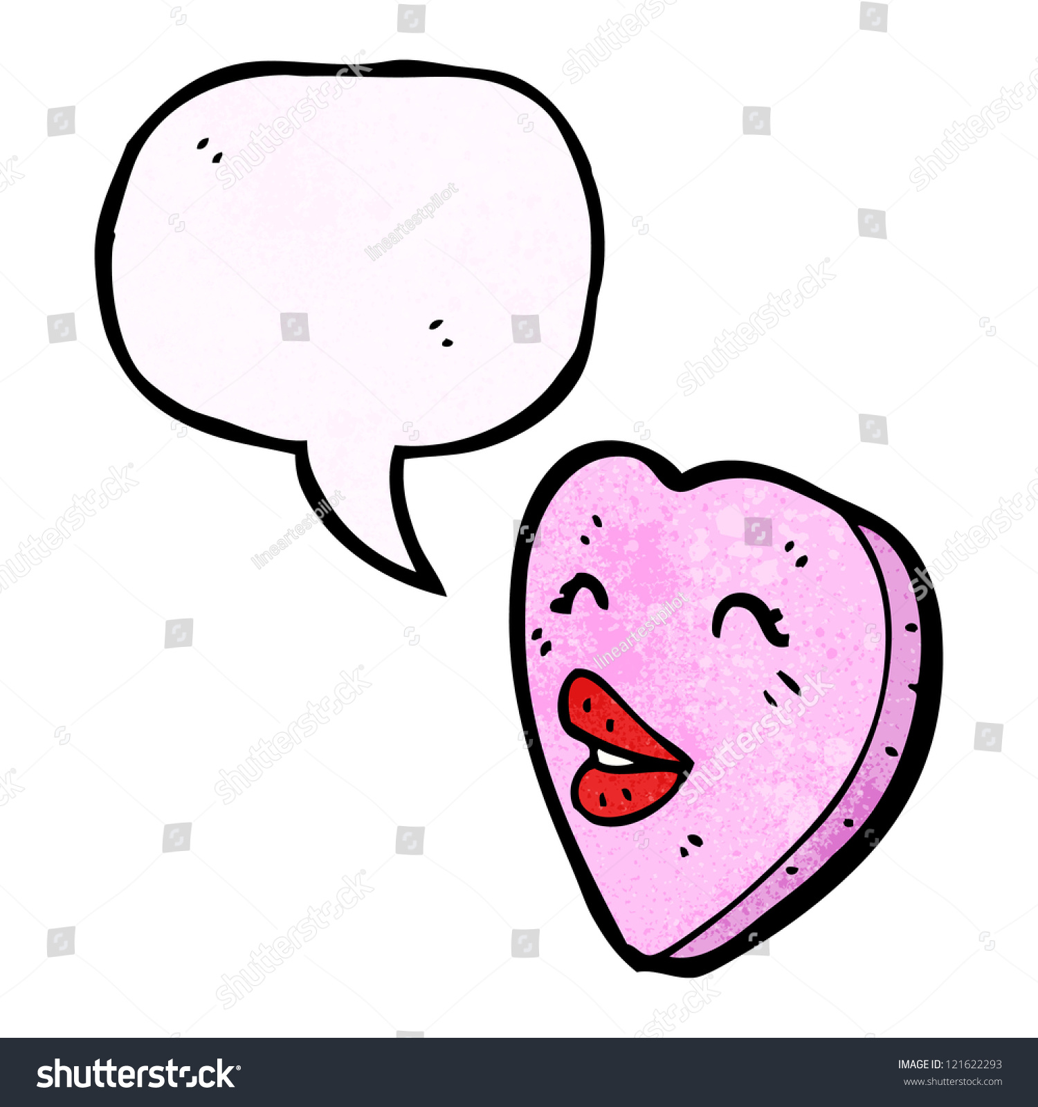 Cartoon Talking Heart Stock Vector (Royalty Free) 121622293 | Shutterstock