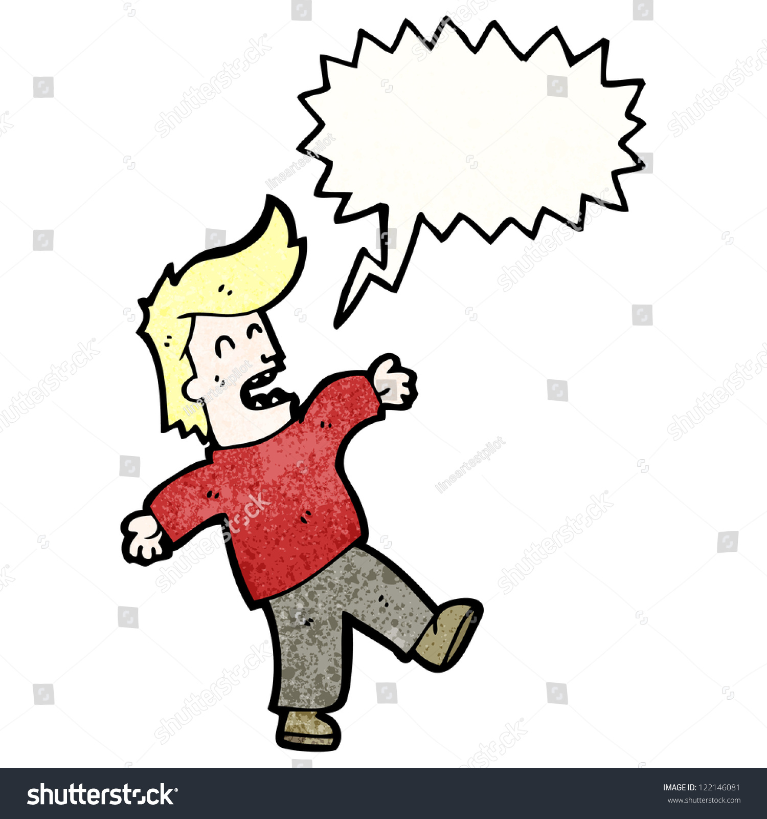 Cartoon Talking Man Stock Vector (Royalty Free) 122146081 | Shutterstock