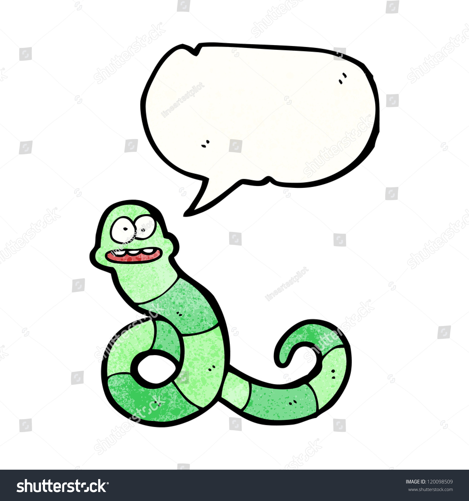 Cartoon Talking Snake Stock Vector (Royalty Free) 120098509