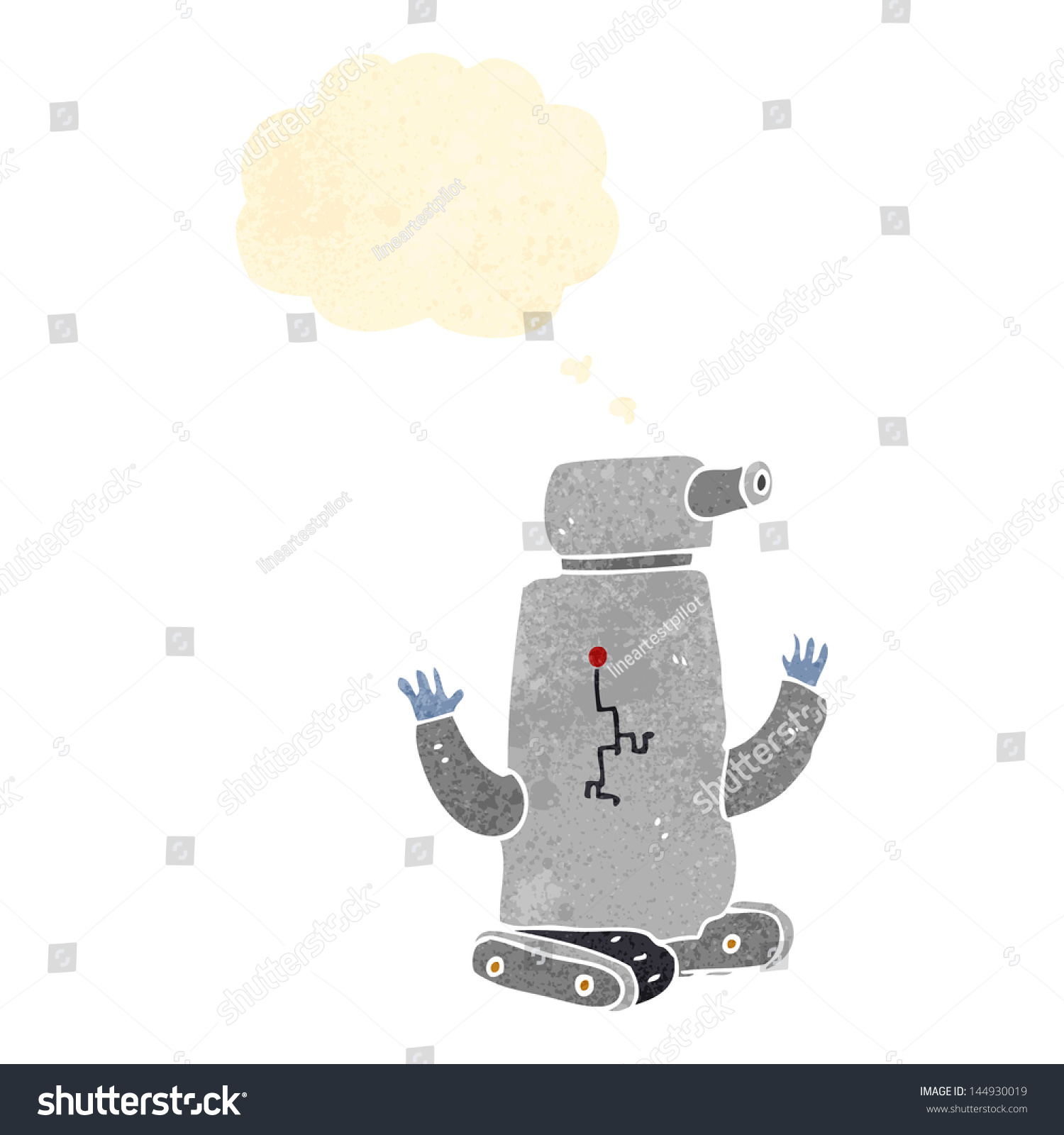 Cartoon Tank Robot Stock Vector (Royalty Free) 144930019 | Shutterstock