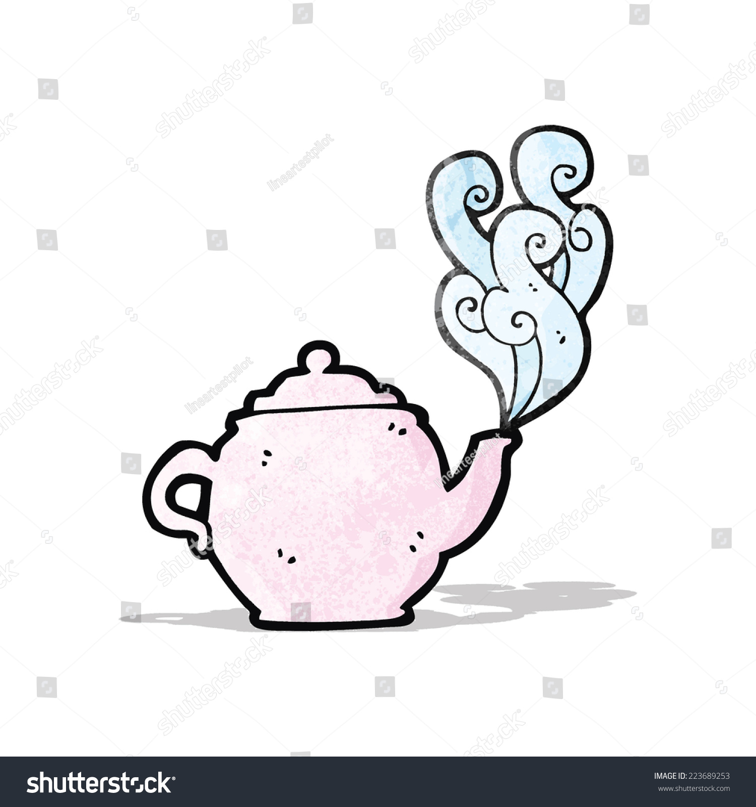 Cartoon Tea Pot Stock Vector (Royalty Free) 223689253