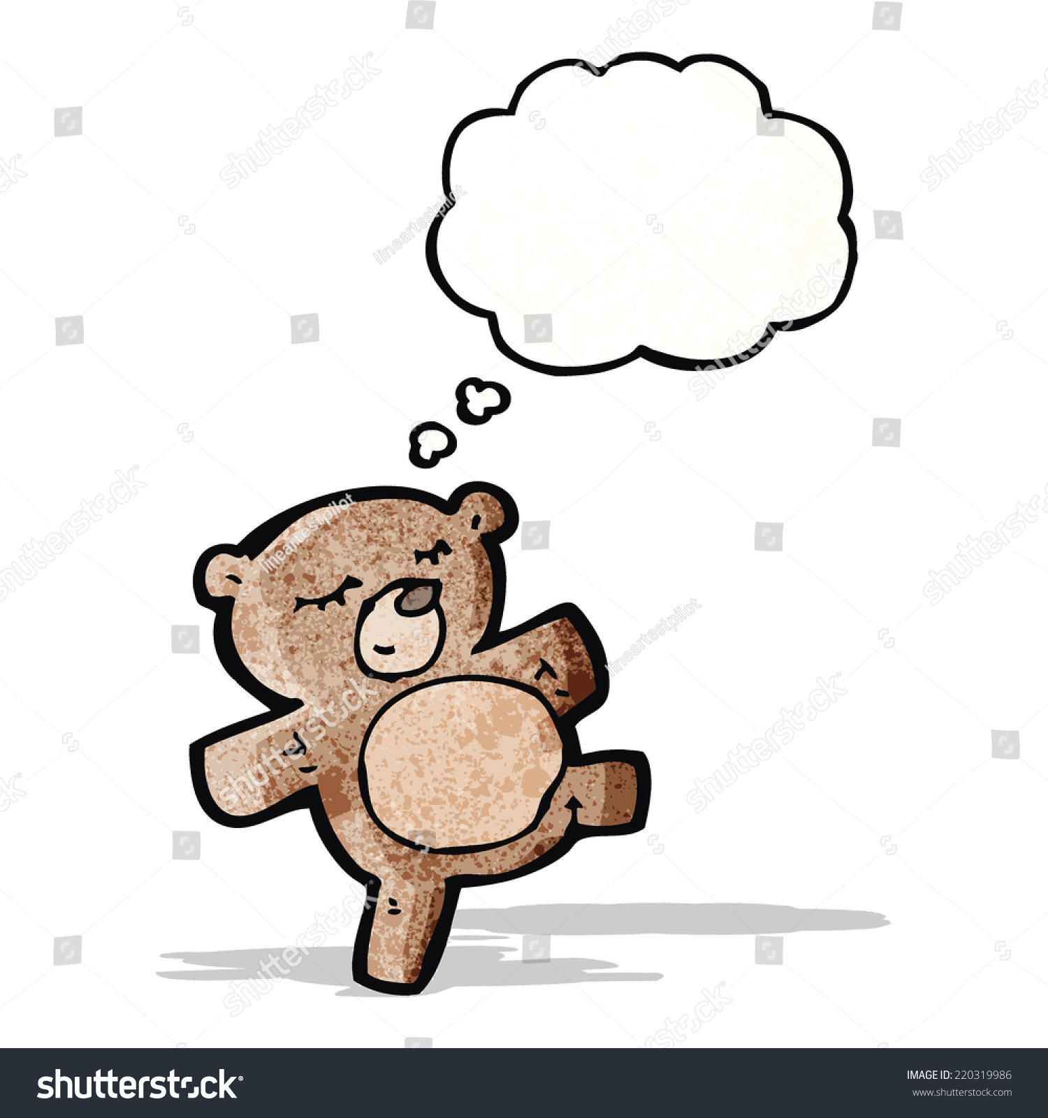 Cartoon Teddy Bear Stock Vector (Royalty Free) 220319986 | Shutterstock