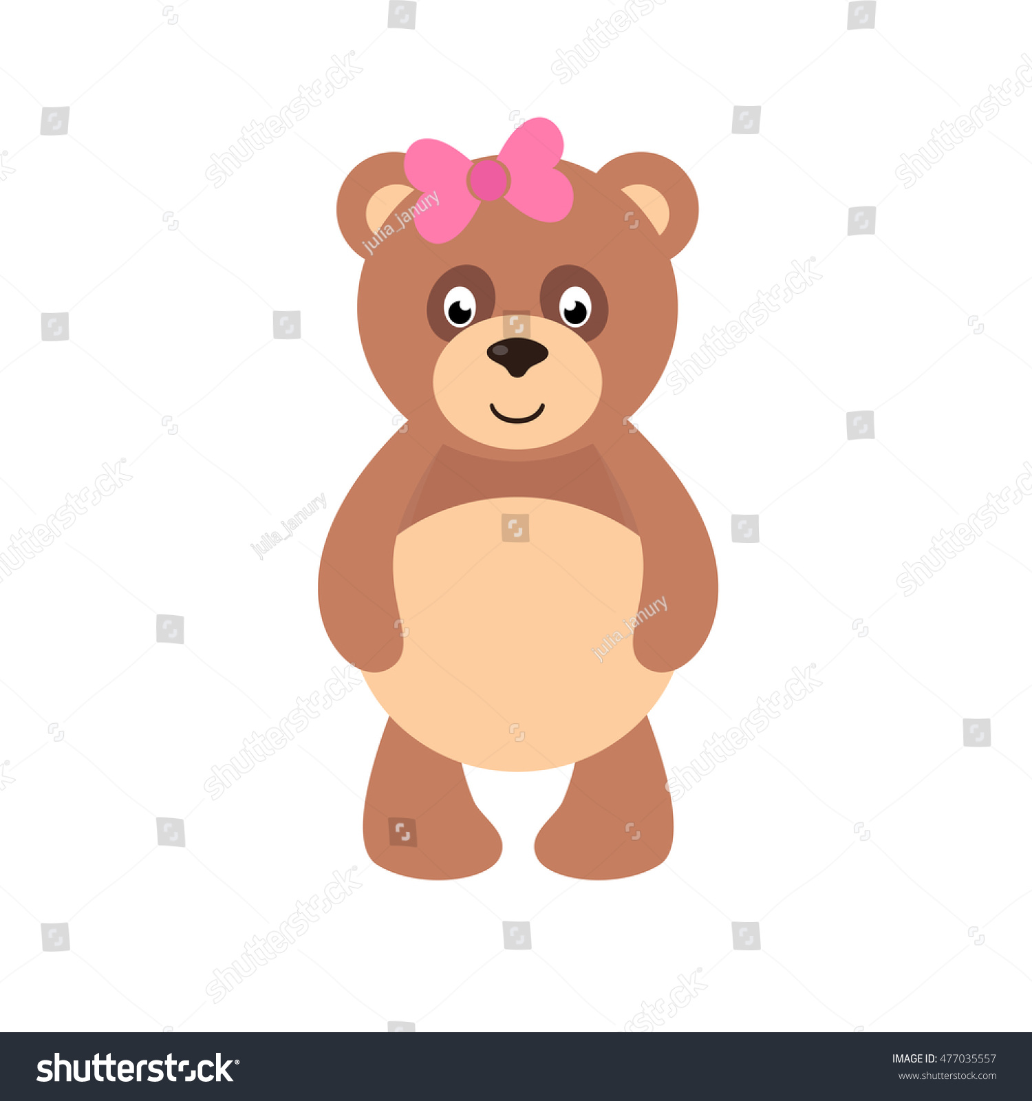 Cartoon Teddy Bow Stock Vector (Royalty Free) 477035557 | Shutterstock