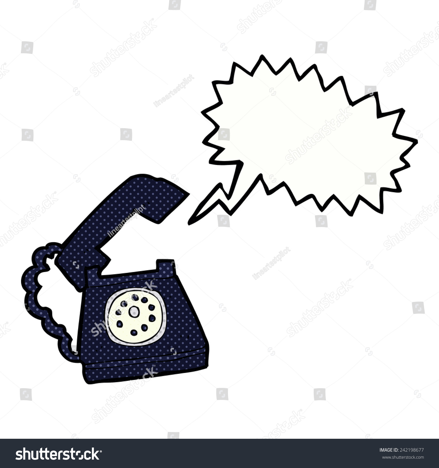Cartoon Telephone Ringing Stock Vector (Royalty Free) 242198677