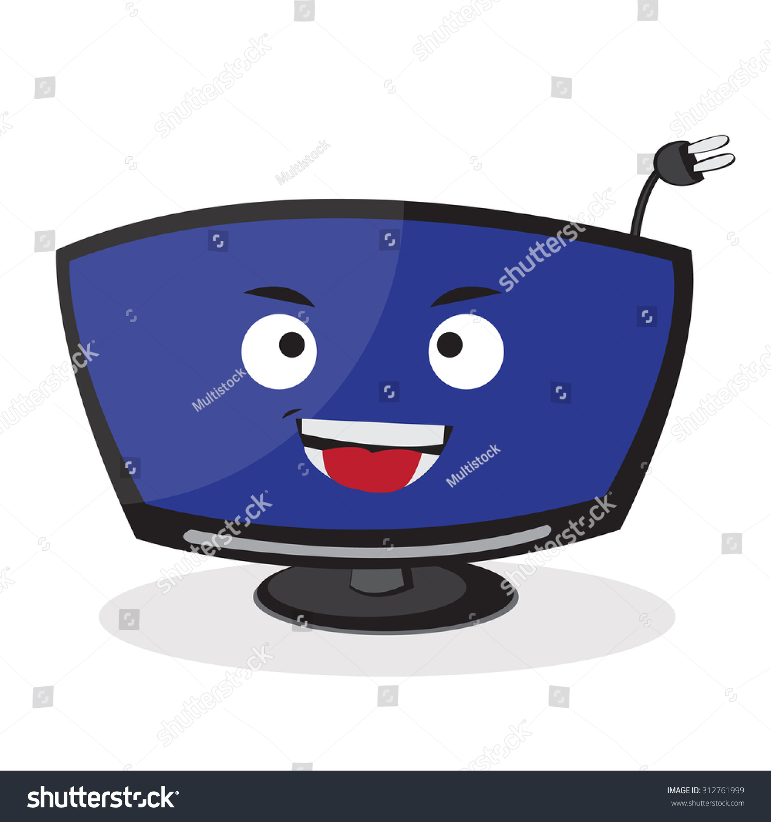 Cartoon Television Stock Vector (Royalty Free) 312761999 | Shutterstock