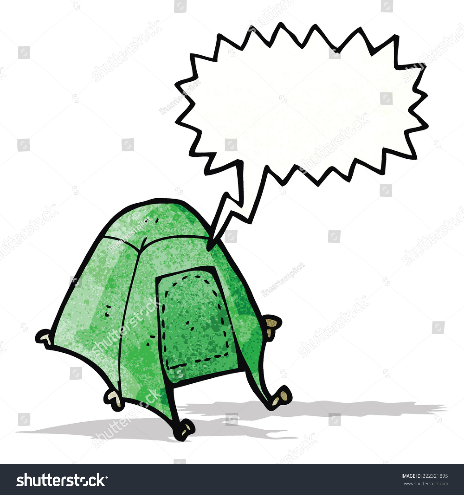 Cartoon Tent Stock Vector (Royalty Free) 222321895 | Shutterstock