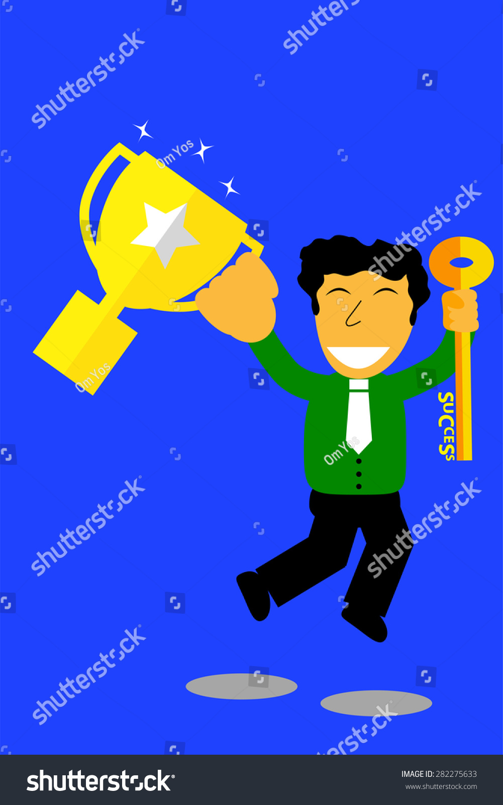 Cartoon Winner Stock Vector 282275633 - Shutterstock