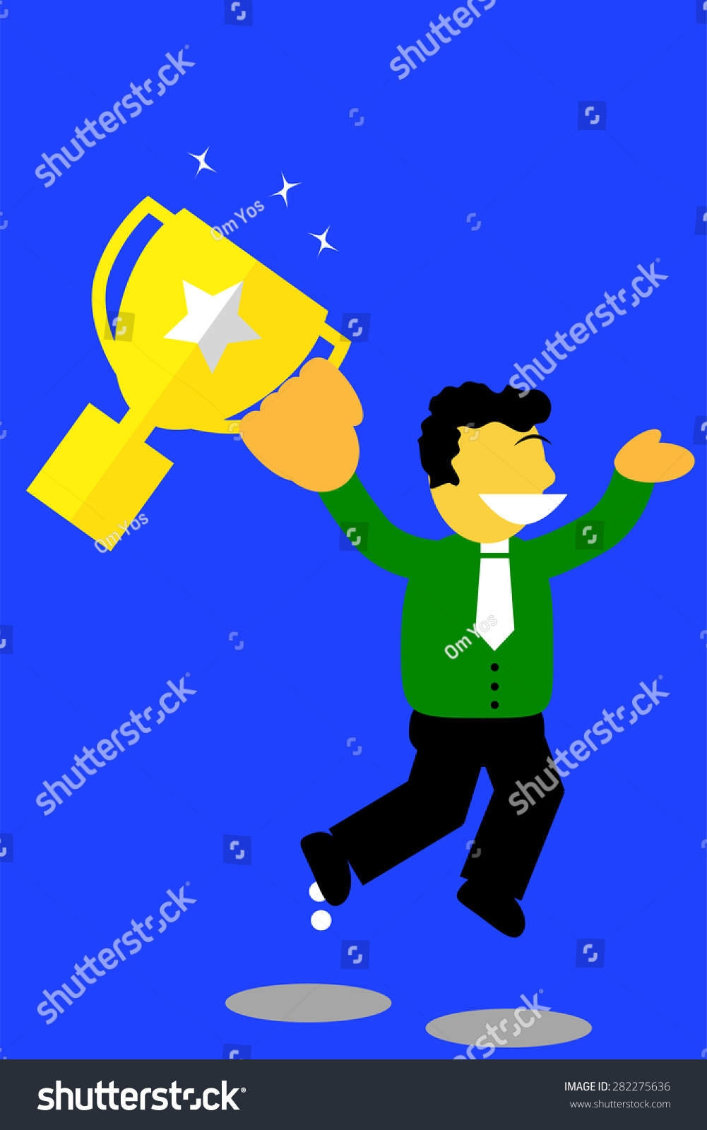 Cartoon Winner Stock Vector 282275636 - Shutterstock