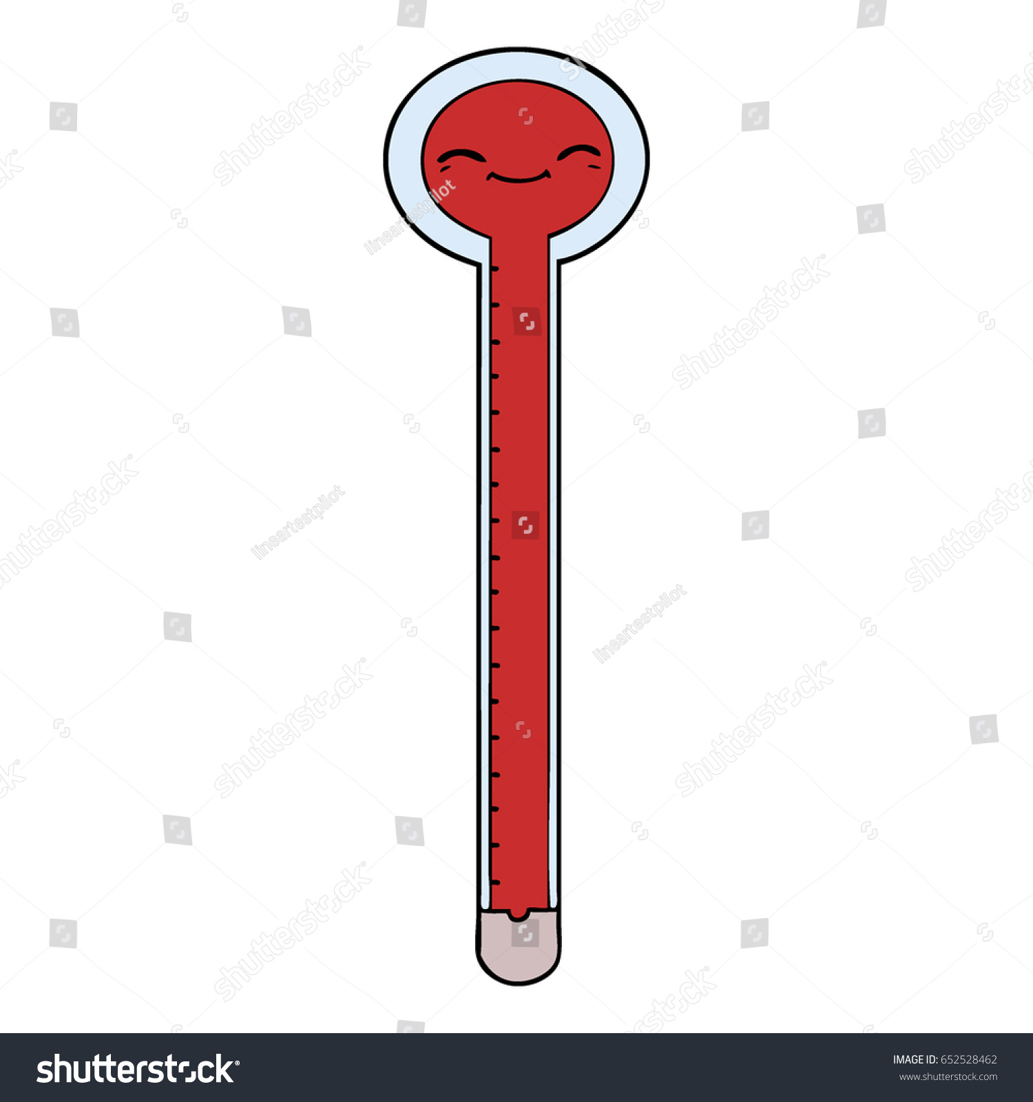 Cartoon Thermometer Stock Vector (Royalty Free) 652528462