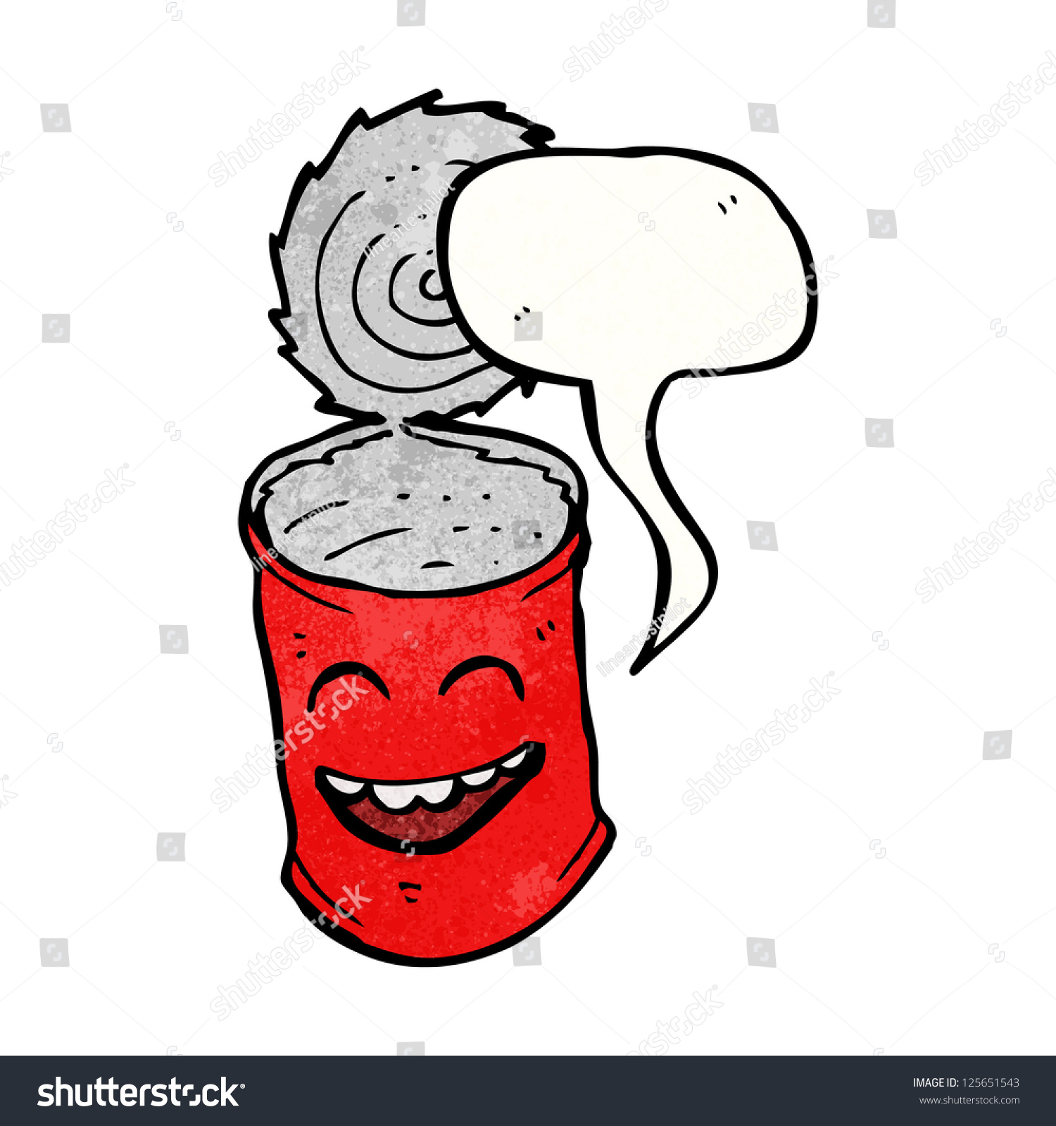 Cartoon Tin Can Stock Vector (Royalty Free) 125651543 | Shutterstock