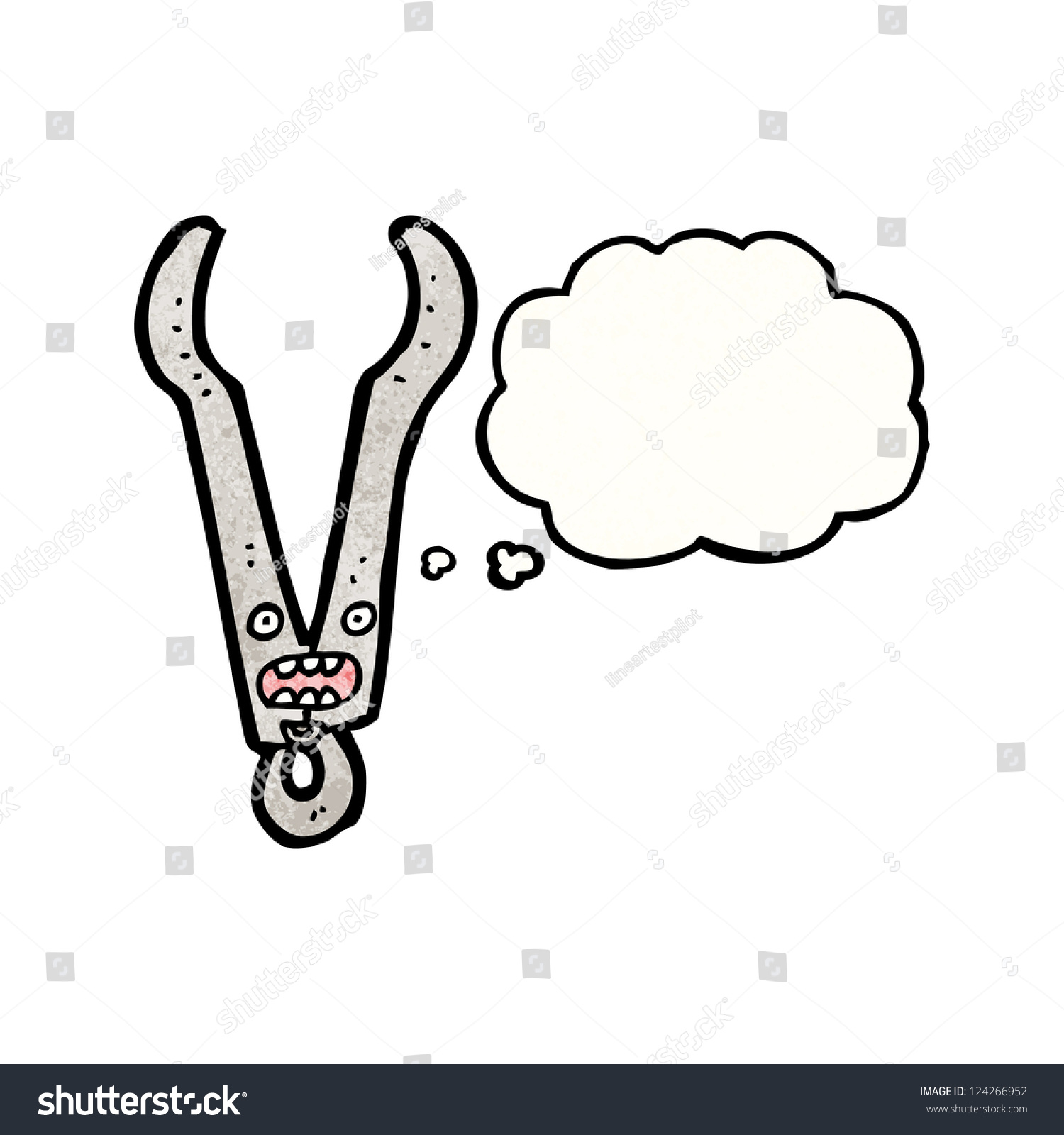 Cartoon Tongs Stock Vector (Royalty Free) 124266952 | Shutterstock