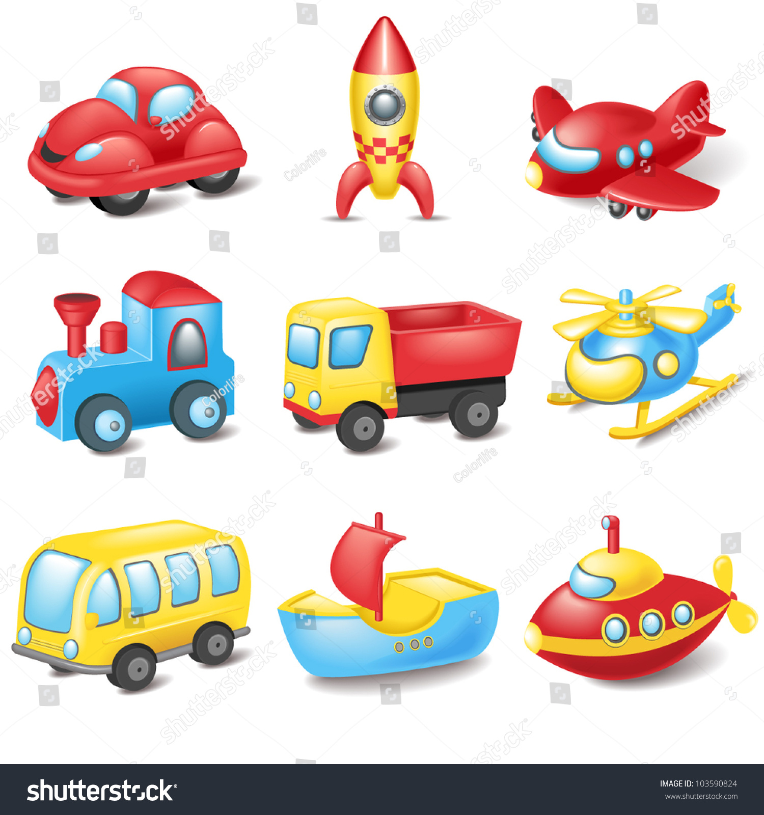 Cartoon Transport Vectores En Stock 103590824 - Shutterstock