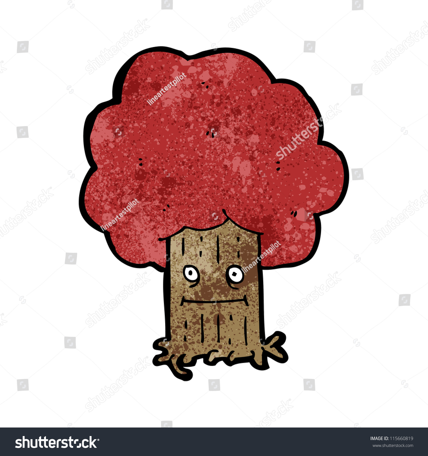 Cartoon Tree Fall Stock Vector (Royalty Free) 115660819 | Shutterstock